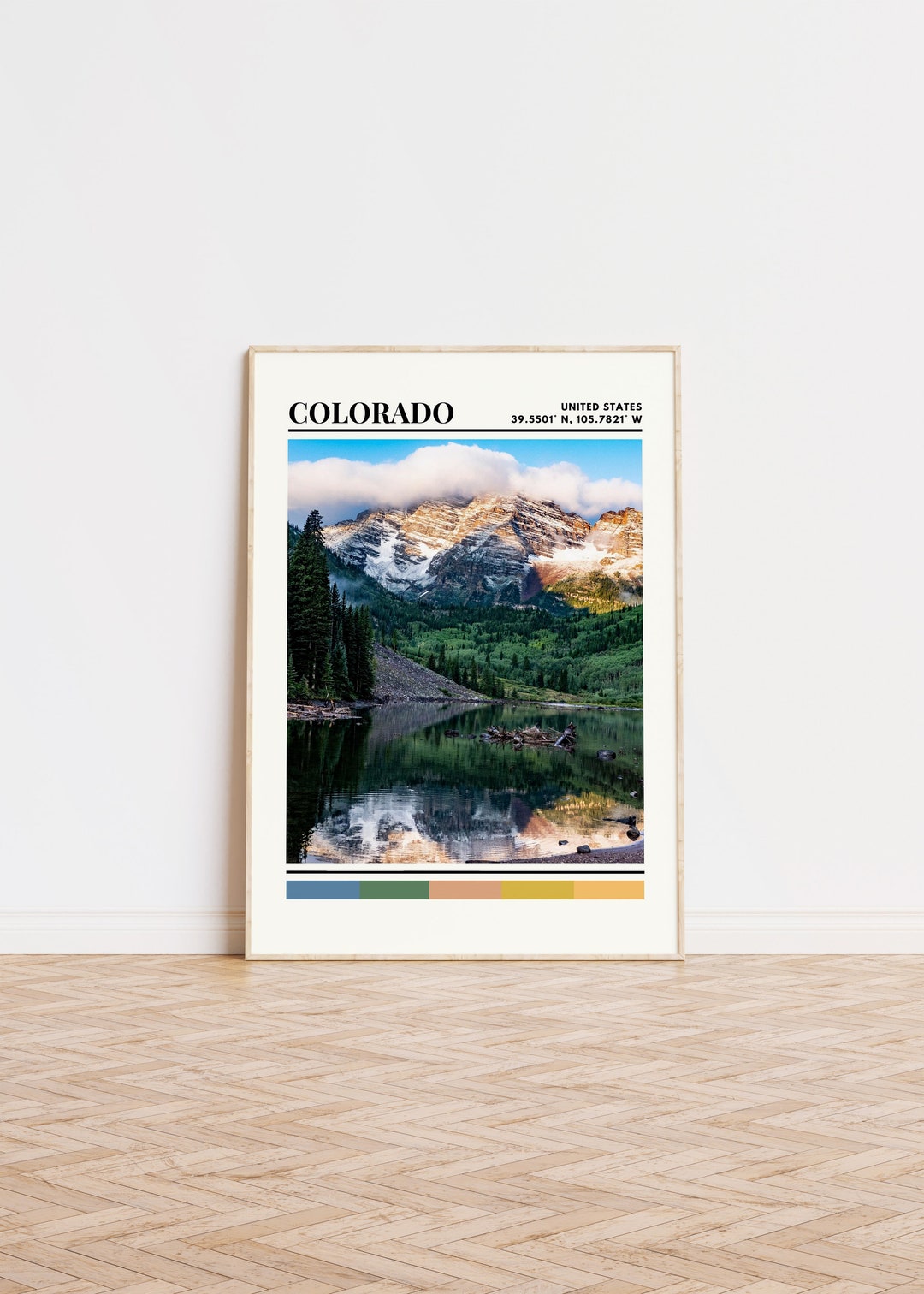 Colorado Poster, Colorado Print, Colorado Art, Colorado Travel Poster ...