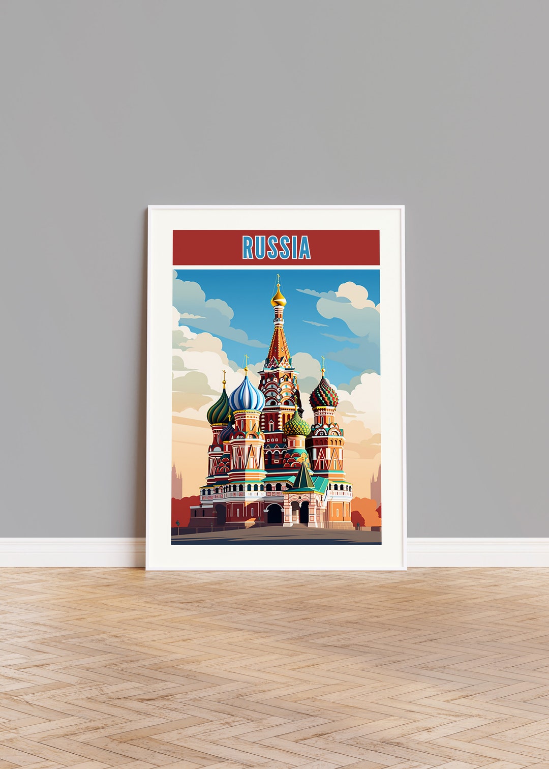 Russia Travel Poster, Russia Print, Russia Wall Art, Russia Artwork ...