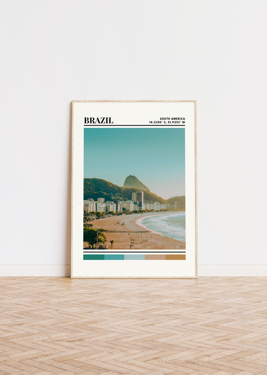 Brazil Poster, Brazil Print, Brazil Art, Brazil Travel Poster, Brazil ...