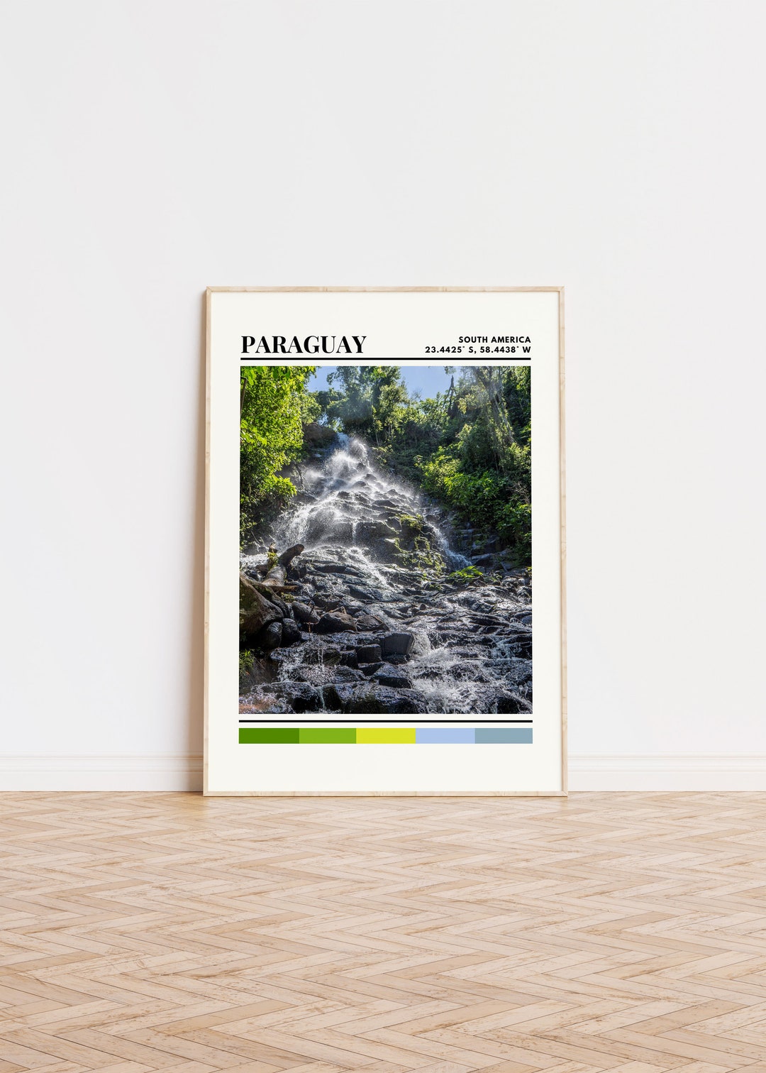 Paraguay Poster, Paraguay Print, Paraguay Art, Paraguay Travel Poster ...