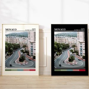 Monaco Poster, Monaco Print, Monaco Art, Monaco Travel Poster, Monaco ...