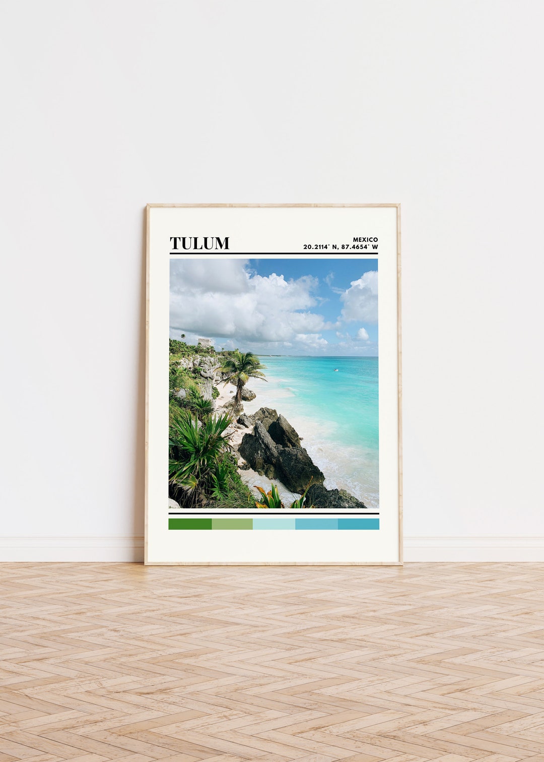 Tulum Poster, Tulum Print, Tulum Art, Tulum Travel Poster, Tulum Wall ...