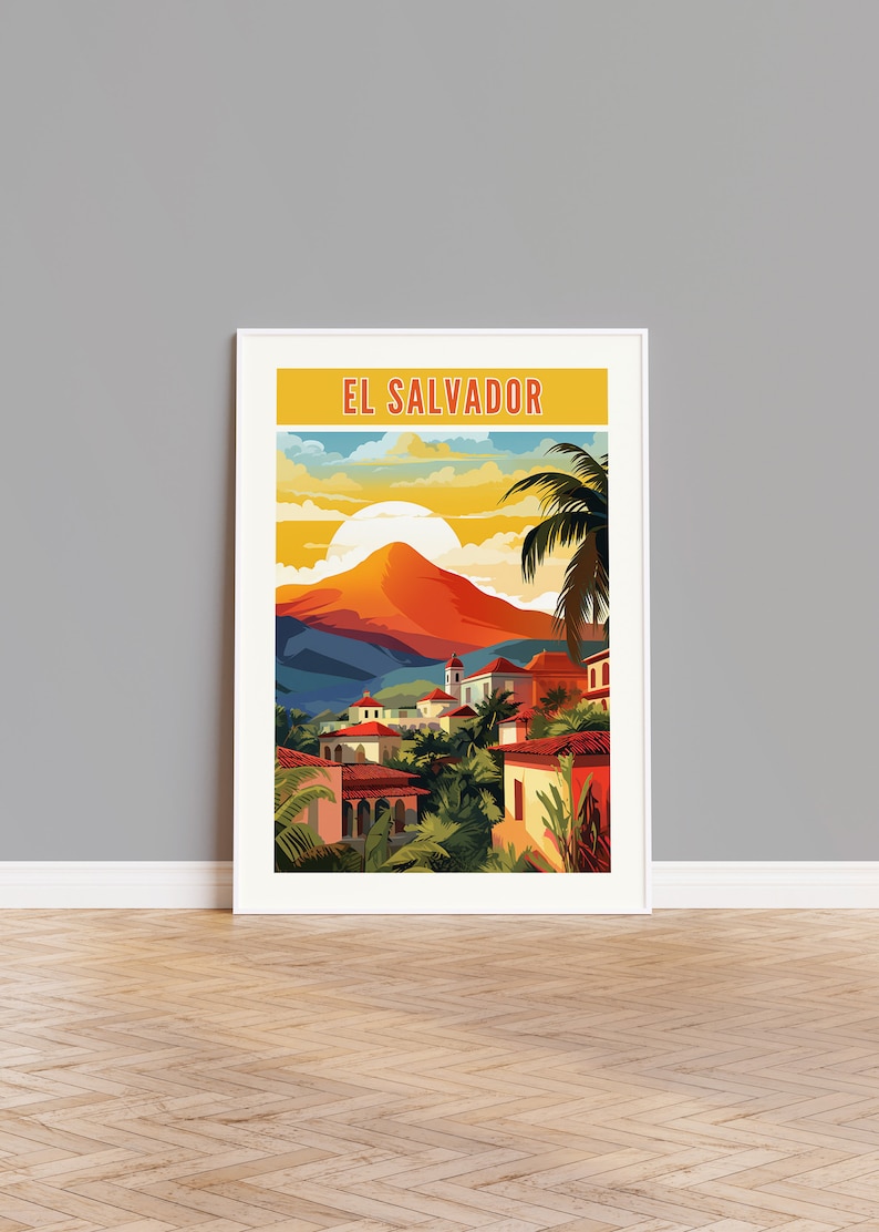 El Salvador Travel Poster, El Salvador Print, El Salvador Wall Art, El ...
