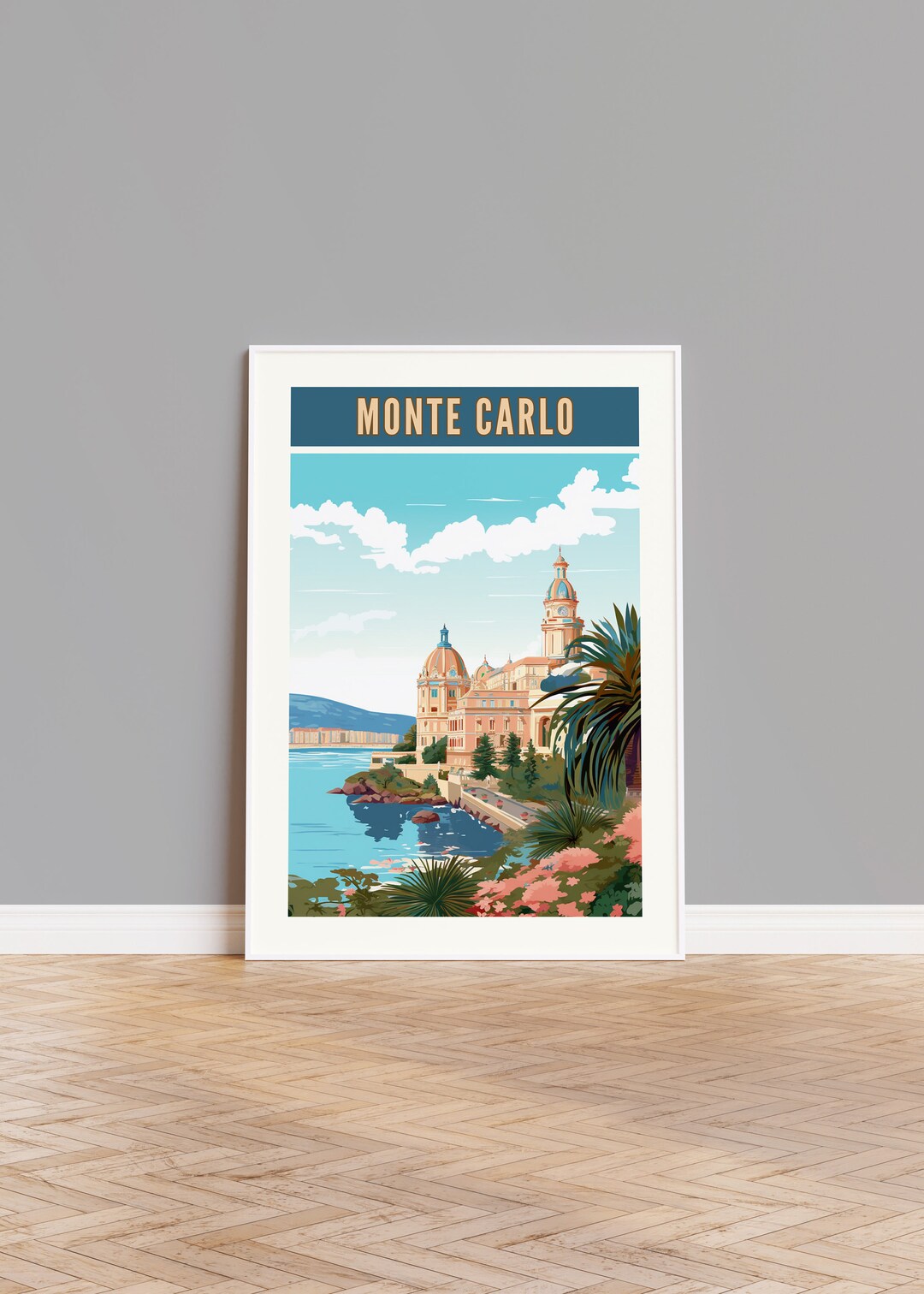 Monte Carlo Travel Poster, Monte Carlo Print, Monte Carlo Wall Art ...