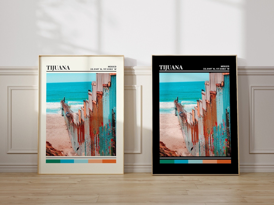 Tijuana Poster Tijuana Print Tijuana Art Tijuana Travel - Etsy