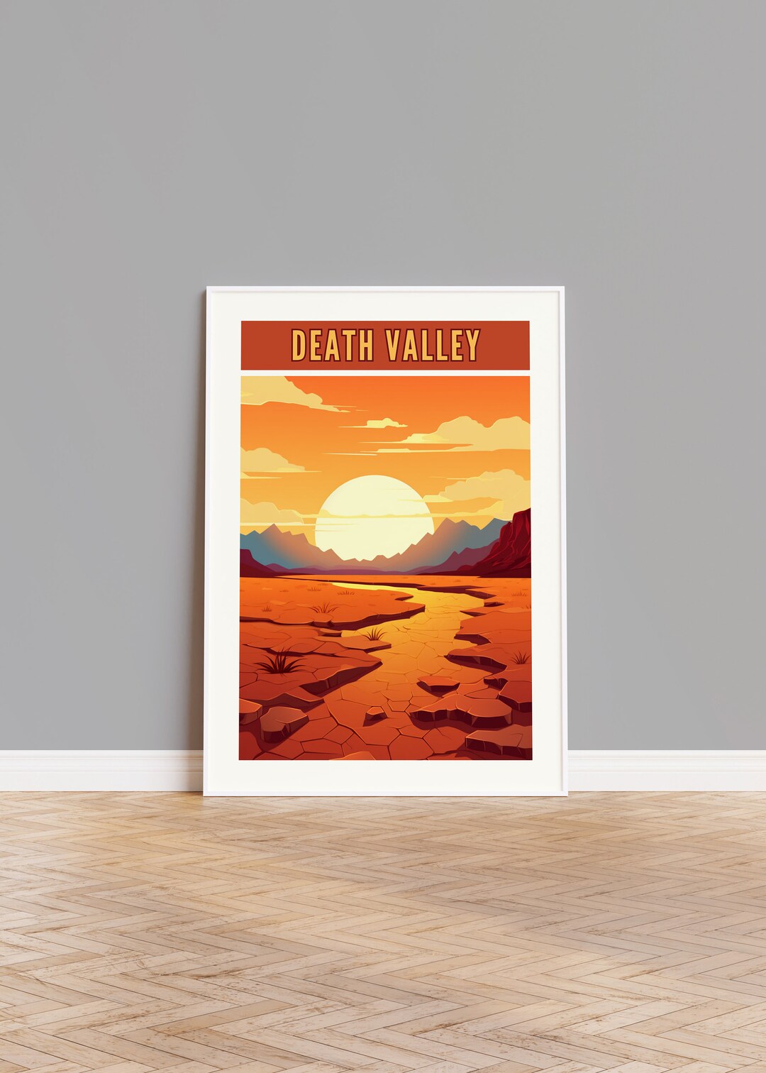 Death Valley National Park Travel Poster, Death Valley Print, Death ...