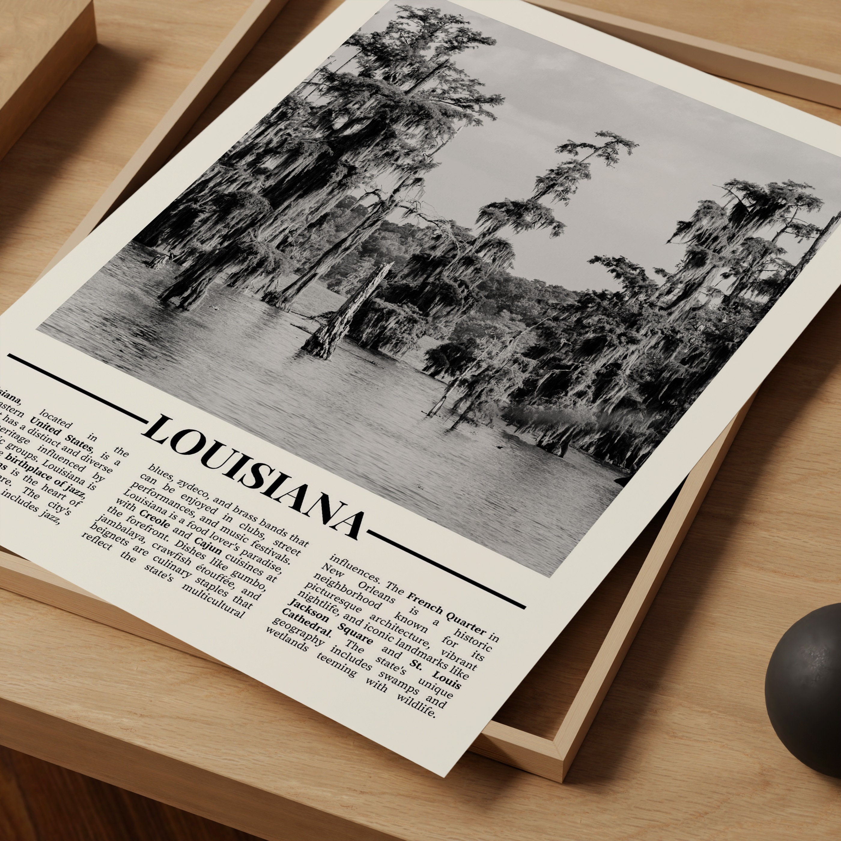 Louisiana Black and White Poster, Louisiana Print, Louisiana Wall Art ...