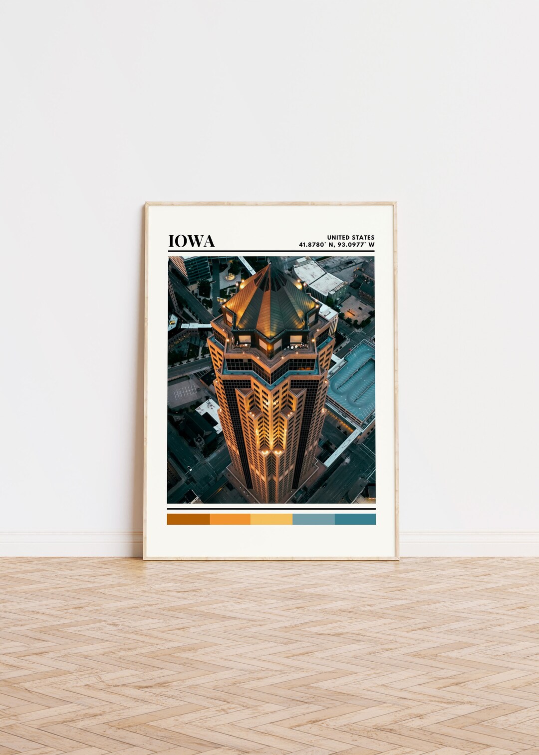 Iowa Poster, Iowa Print, Iowa Art, Iowa Travel Poster, Iowa Wall Decor ...