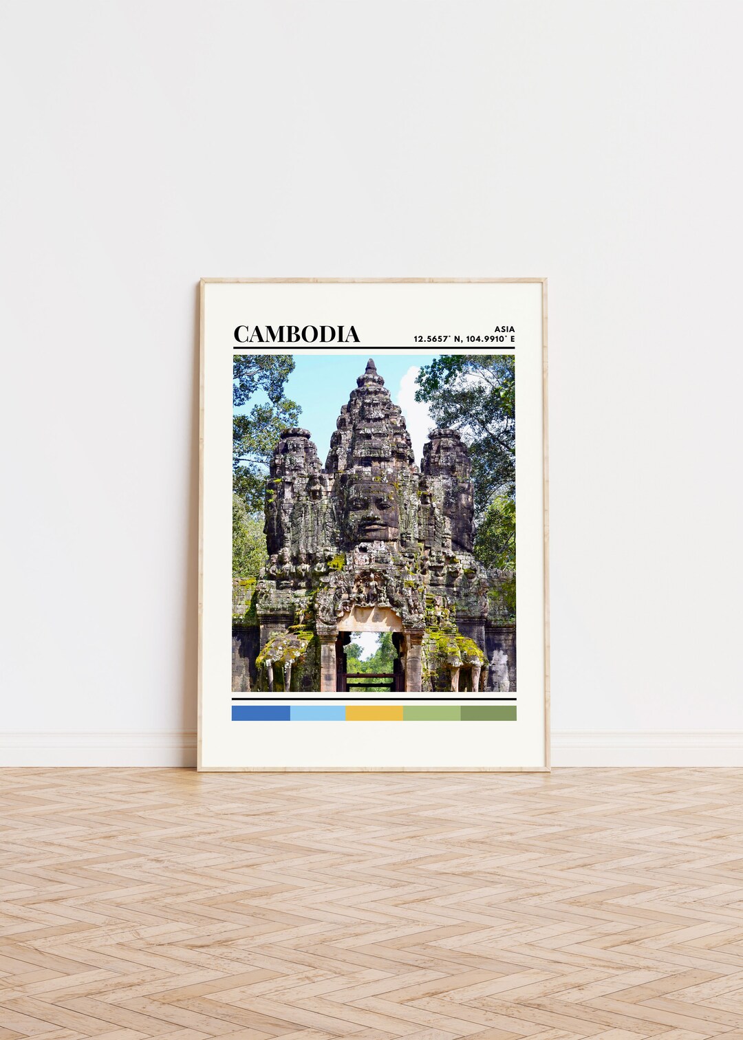 Cambodia Poster, Cambodia Print, Cambodia Art, Cambodia Travel Poster ...