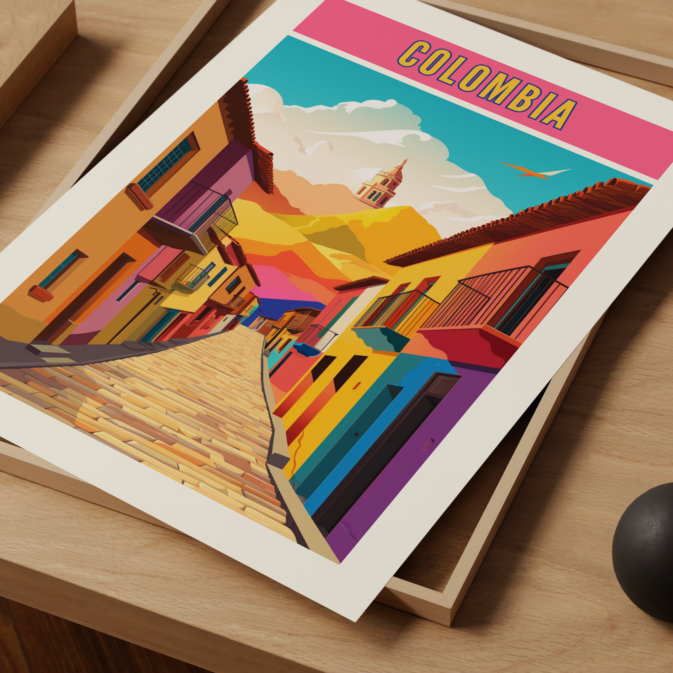 Colombia Travel Poster, Colombia Print, Colombia Wall Art, Colombia ...
