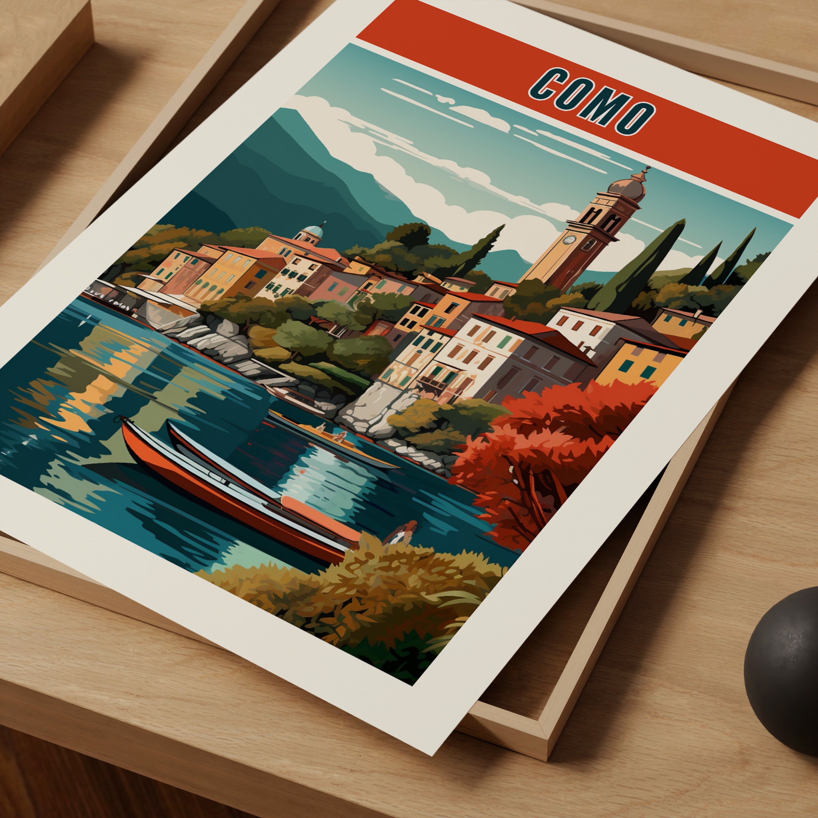 Como Travel Poster, Como Print, Como Wall Art, Como Artwork, Como Wall ...