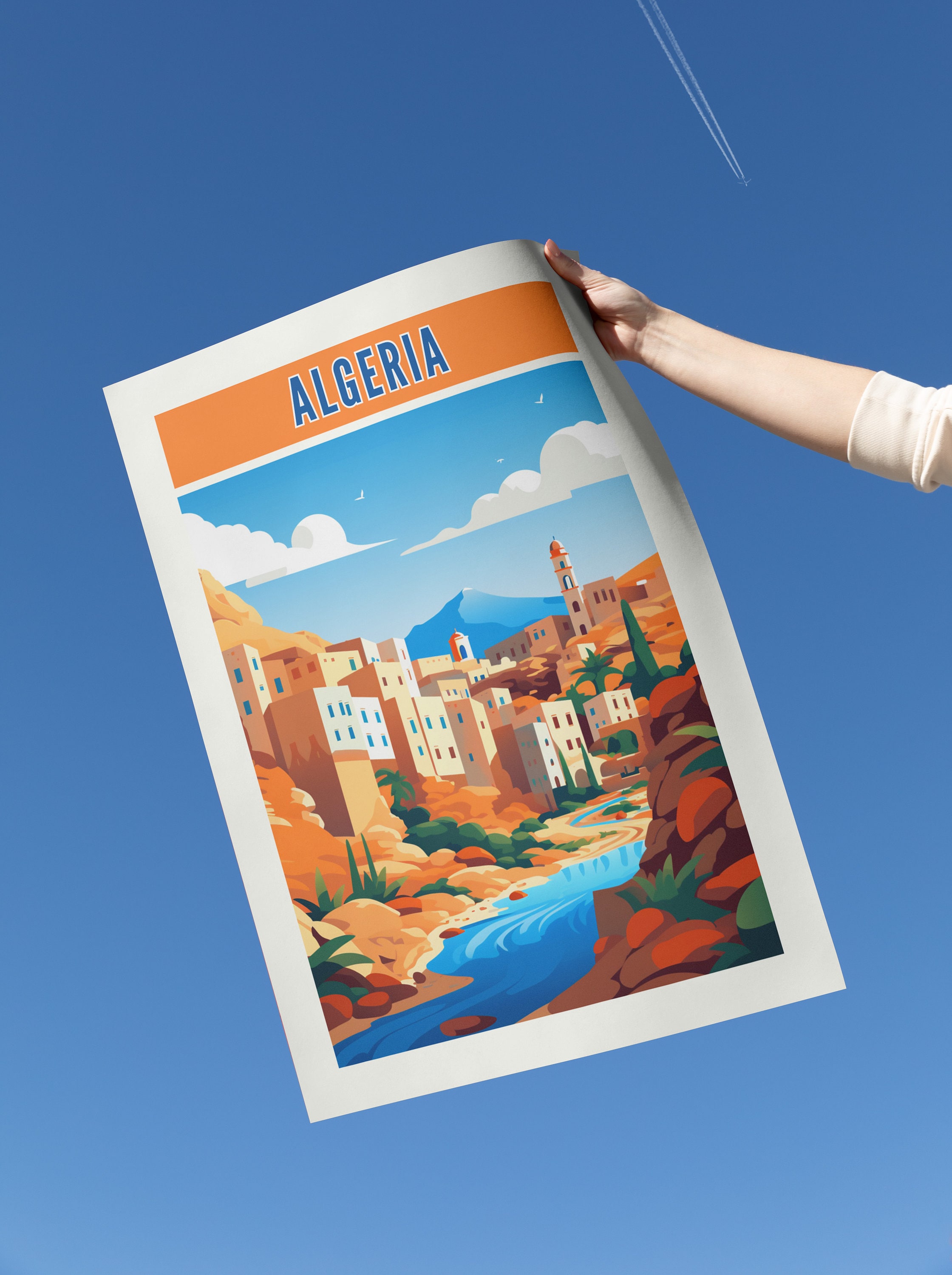 Algeria Travel Poster, Algeria Print, Algeria Wall Art, Algeria Artwork ...