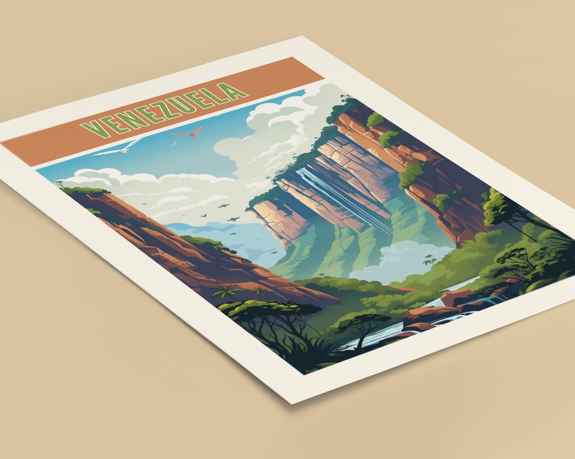 Venezuela Travel Poster, Venezuela Print, Venezuela Wall Art, Venezuela ...