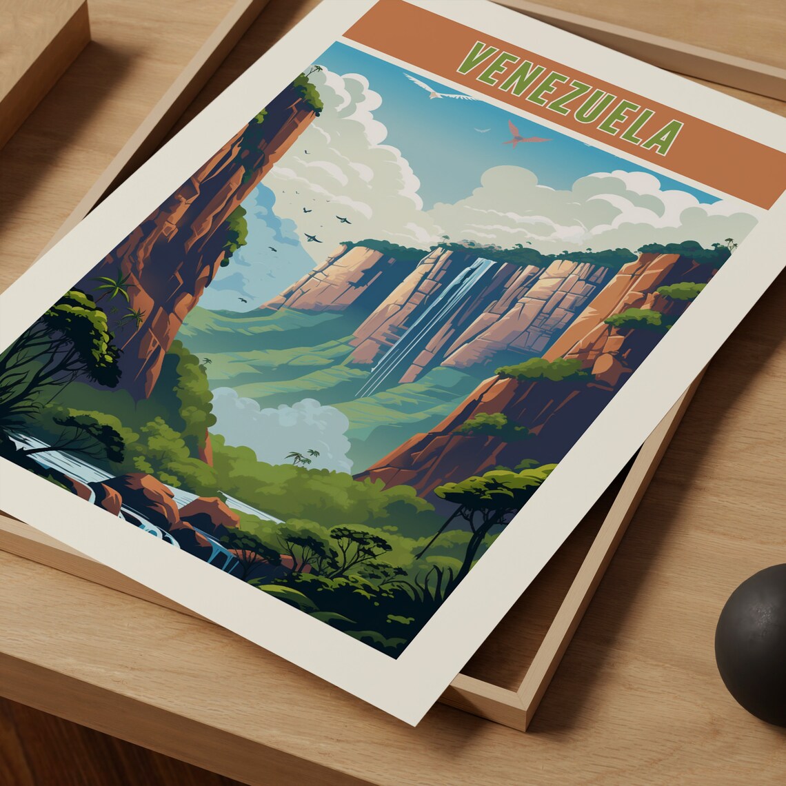 Venezuela Travel Poster, Venezuela Print, Venezuela Wall Art, Venezuela ...