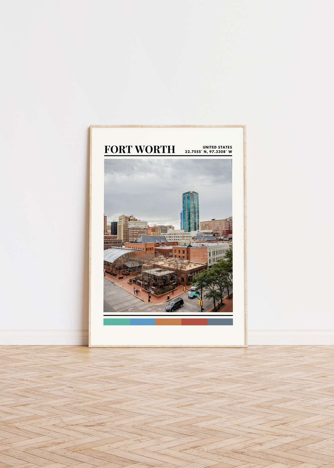 Fort Worth Poster, Fort Worth Print, Fort Worth Art, Fort Worth Travel ...