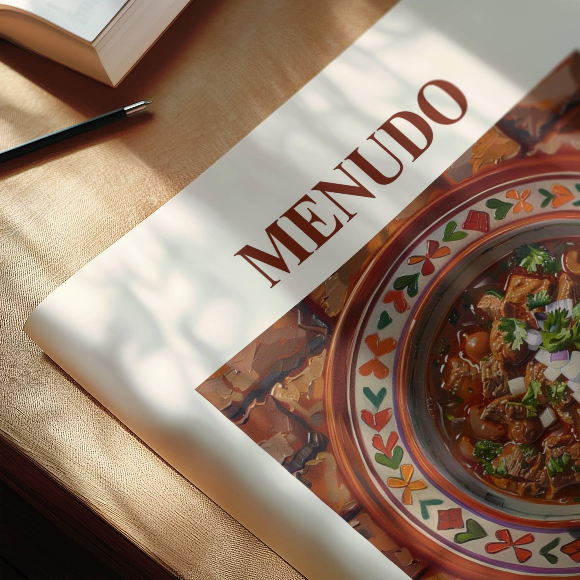 Menudo Poster, Traditional Mexican Food Wall Art, Kitchen & Café Decor ...