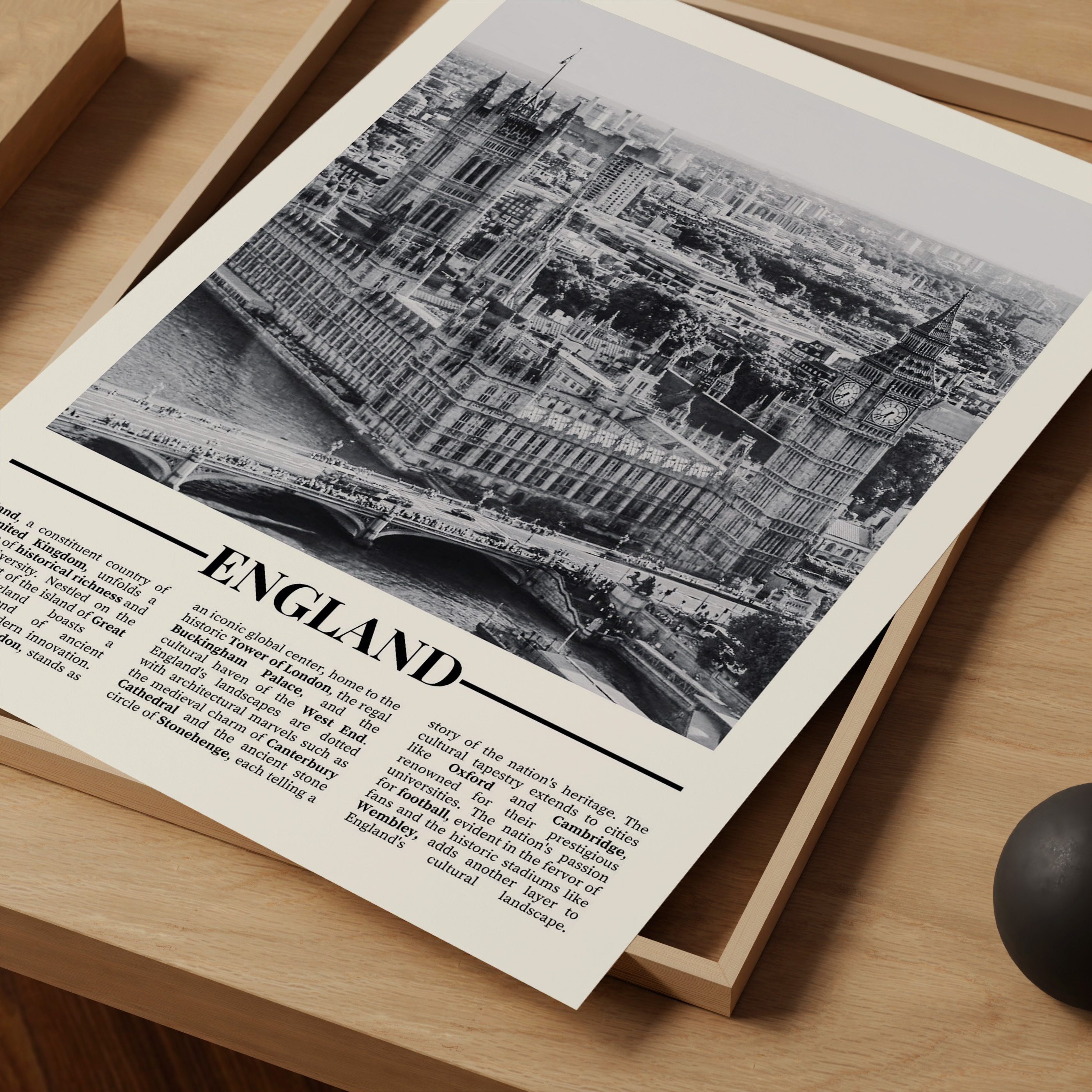 England Black and White Poster, England Print, England Wall Art ...