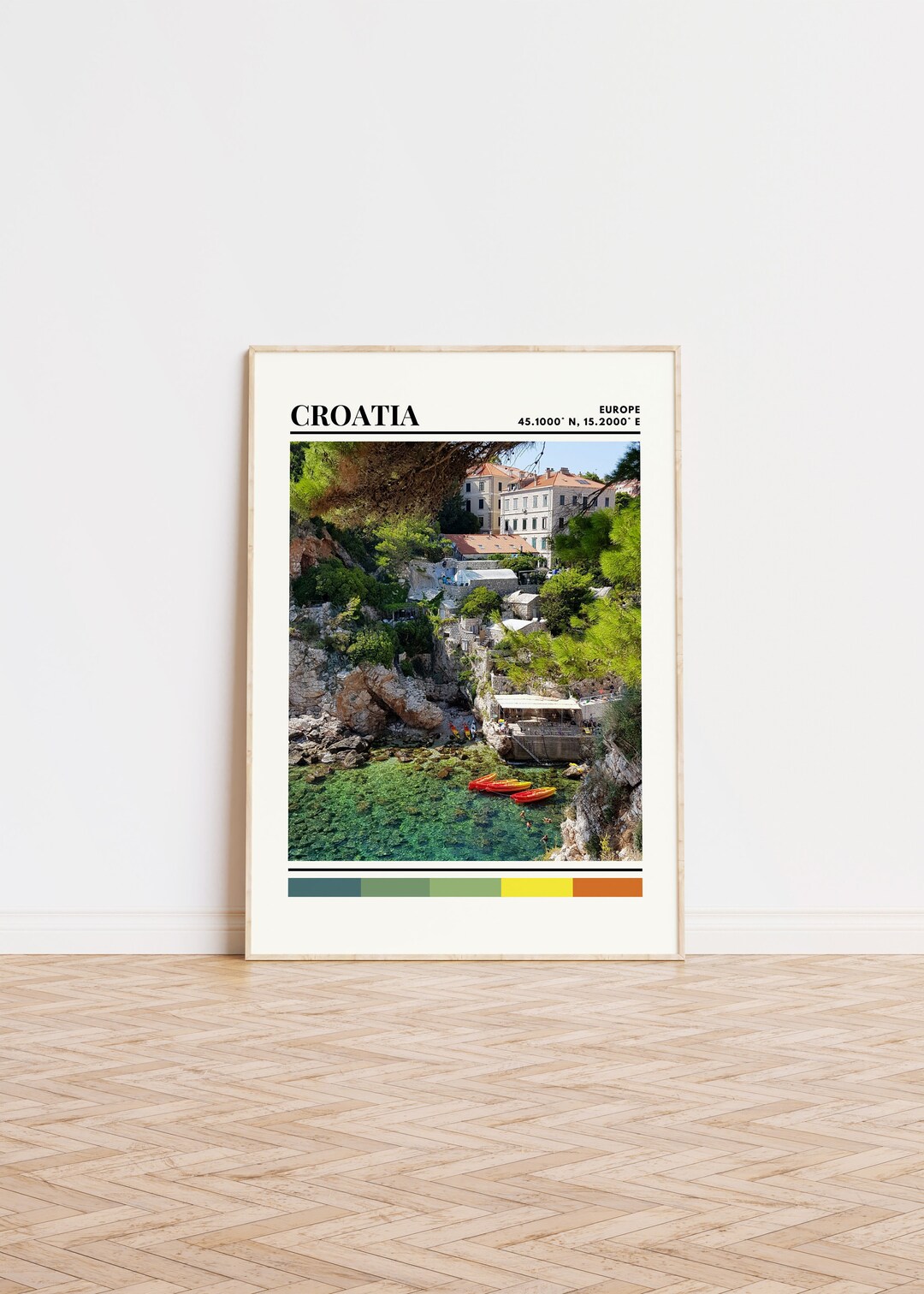 Croatia Poster, Croatia Print, Croatia Art, Croatia Travel Poster ...
