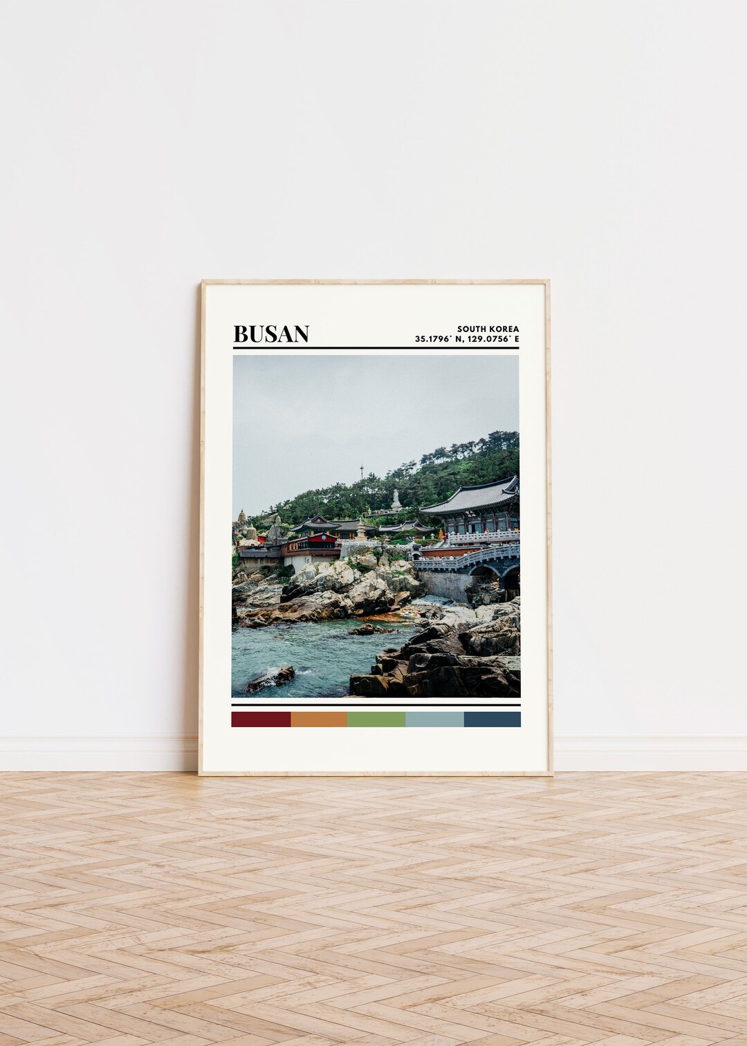 Busan Poster, Busan Print, Busan Art, Busan Travel Poster, Busan Wall ...