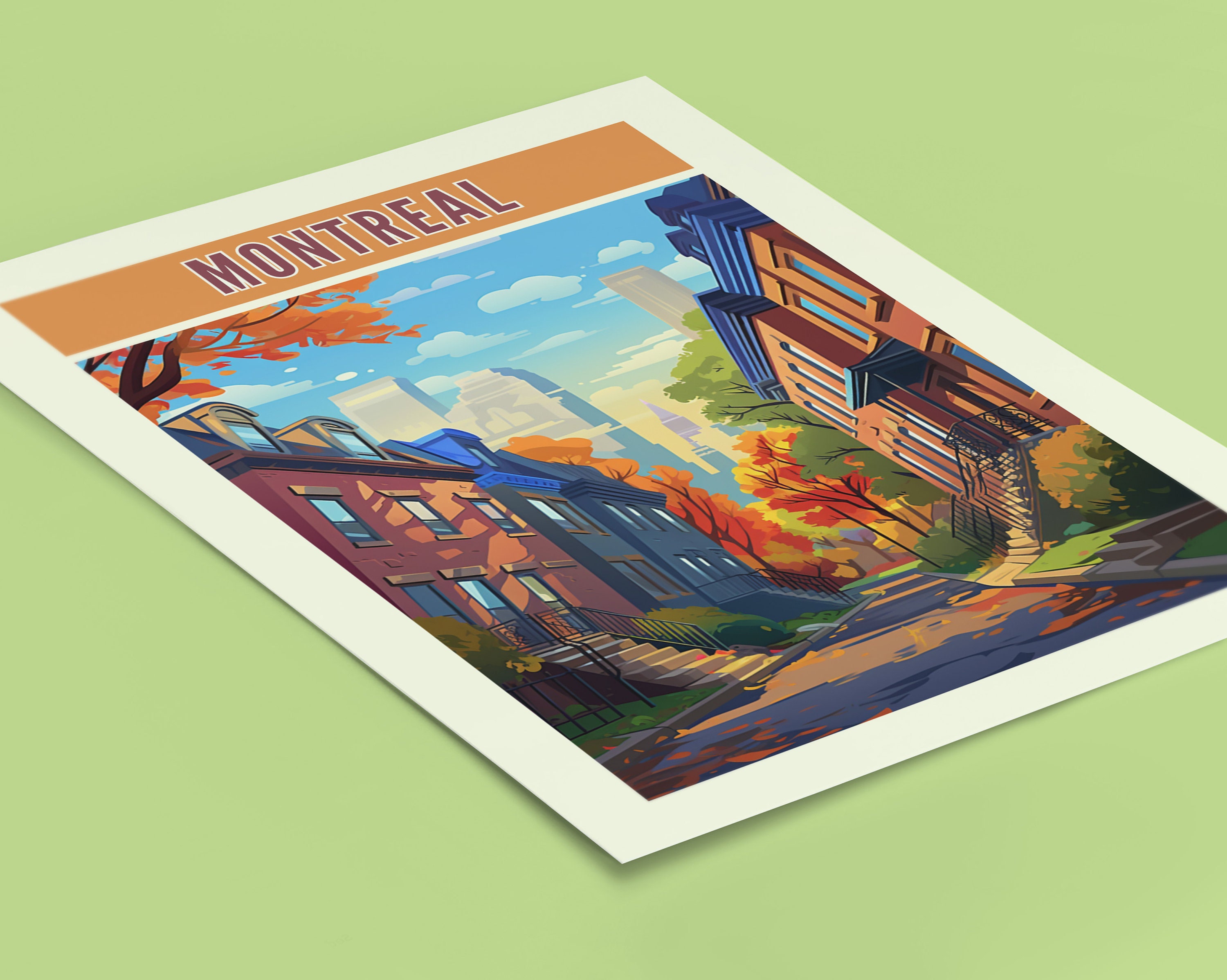 Montreal Travel Poster, Montreal Print, Montreal Wall Art, Montreal ...