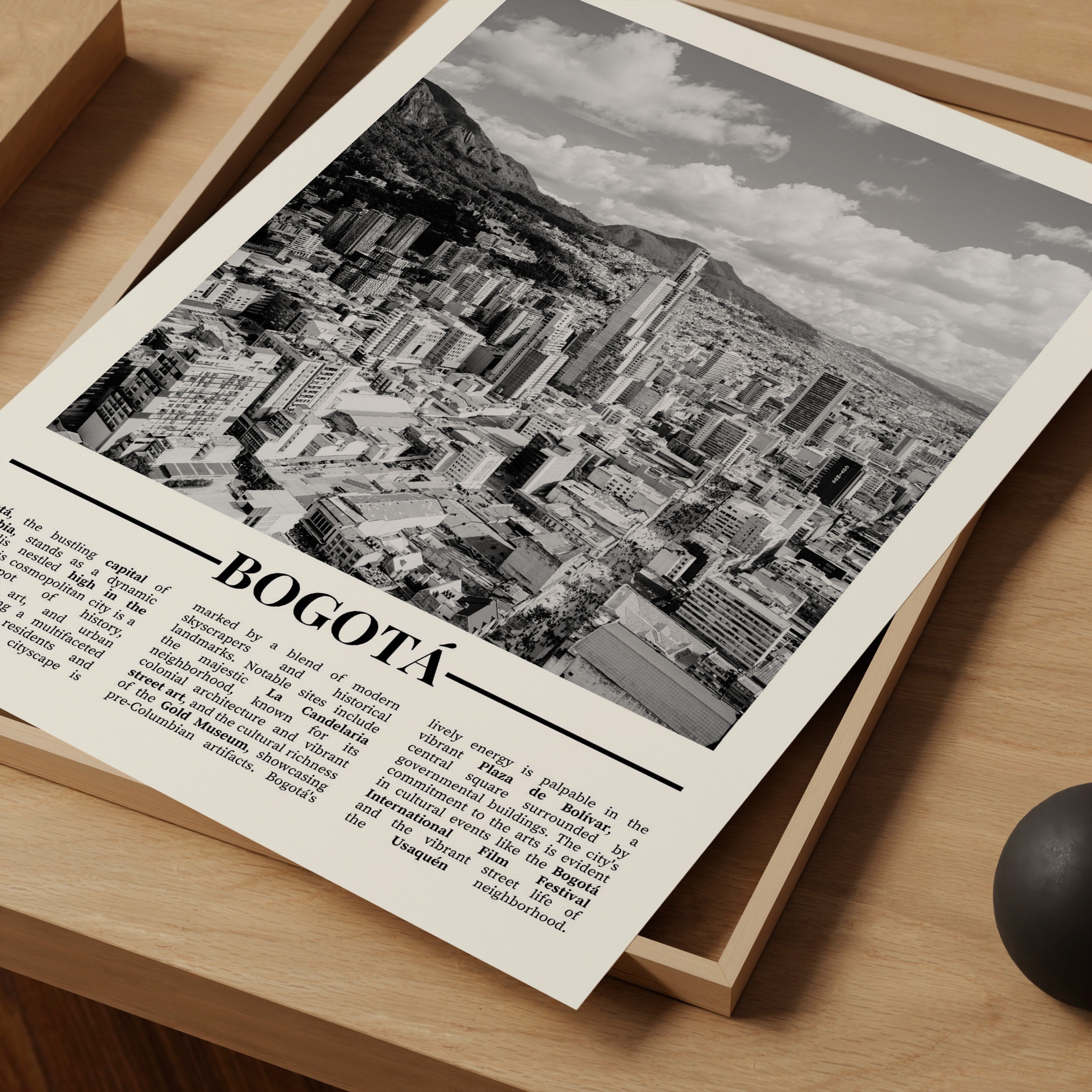 Bogotá Black and White Poster, Bogotá Print, Bogotá Wall Art, Bogotá ...