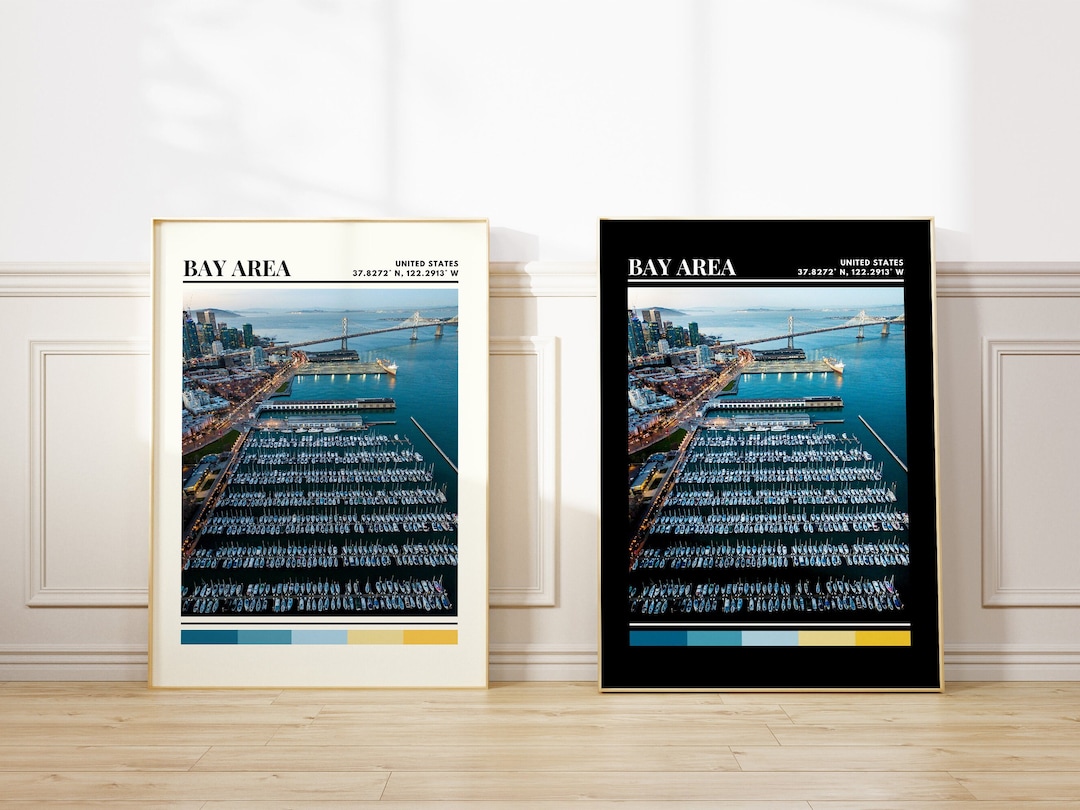 Bay Area Poster Bay Area Print Bay Area Art Bay Area Travel - Etsy