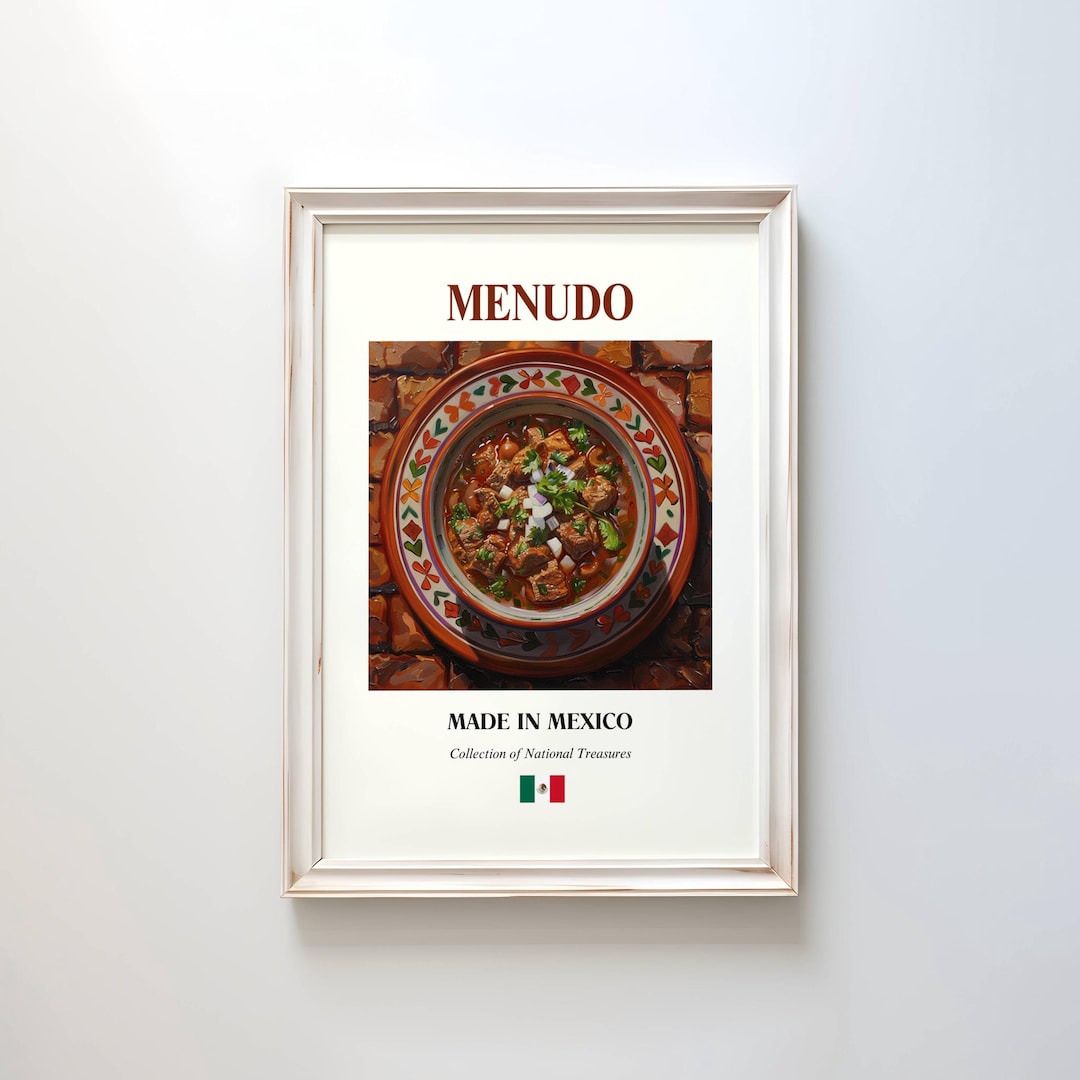 Menudo Poster, Traditional Mexican Food Wall Art, Kitchen & Café Decor ...