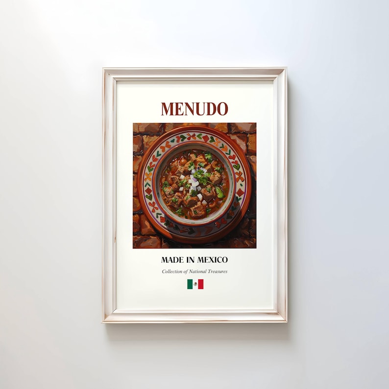 Menudo Poster, Traditional Mexican Food Wall Art, Kitchen & Café Decor ...