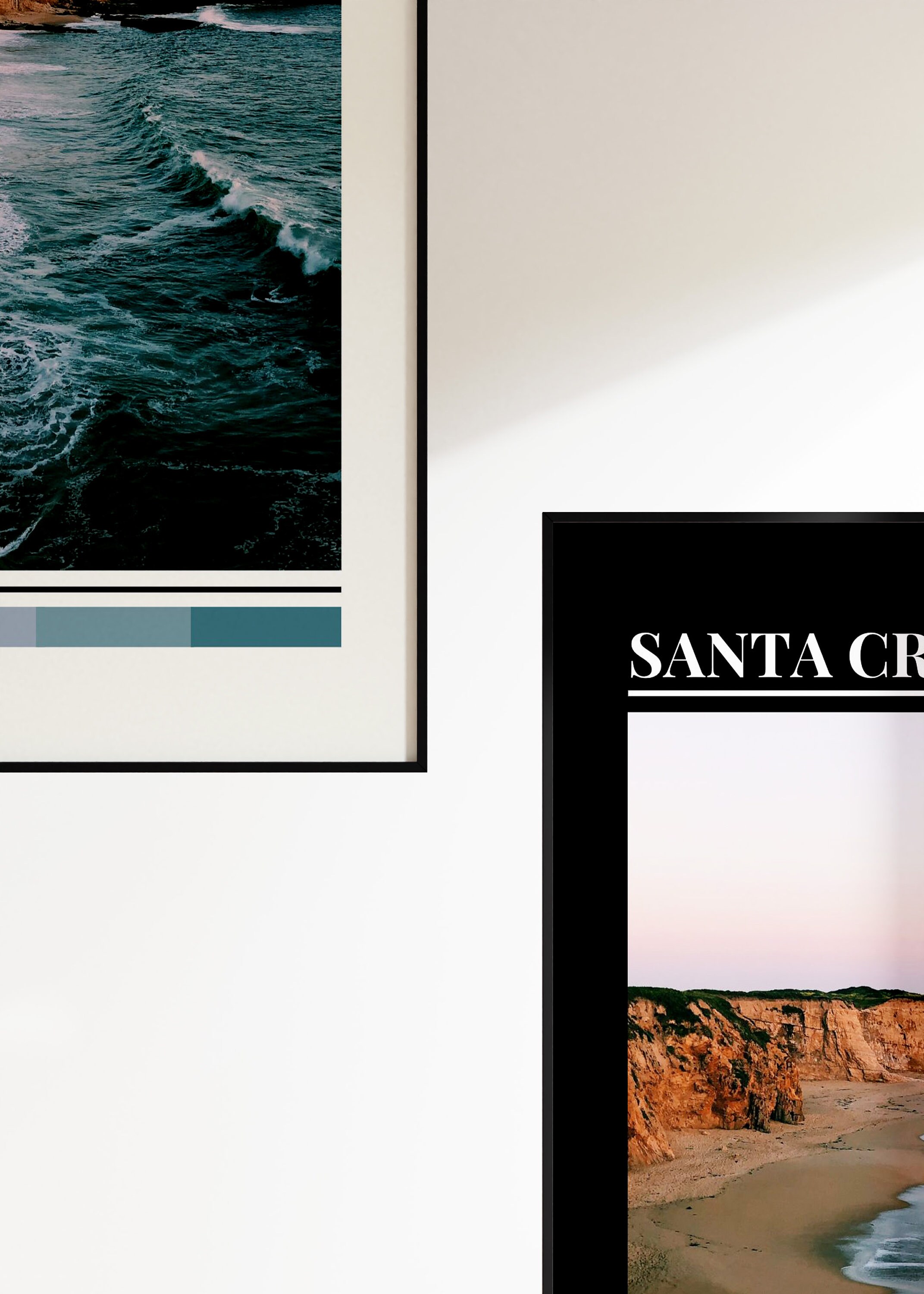 Santa Cruz Poster, Santa Cruz Print, Santa Cruz Art, Santa Cruz Travel ...