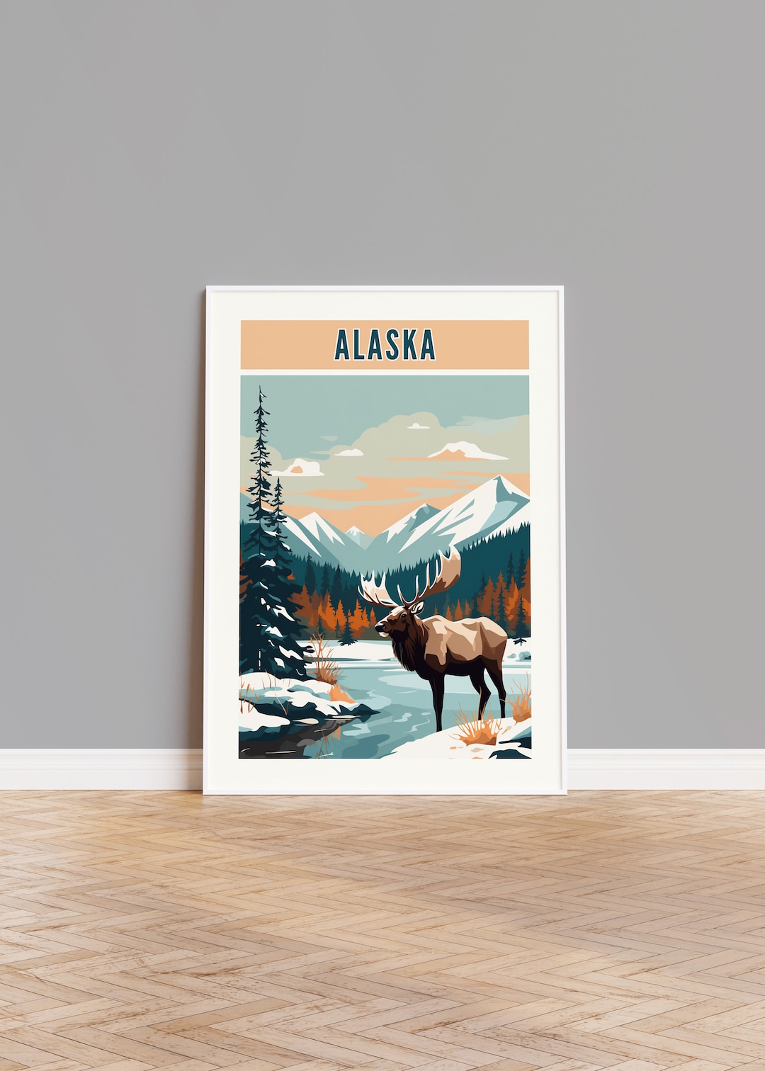 Alaska Travel Print, Alaska Poster, Alaska Wall Decor, Alaska Artwork ...