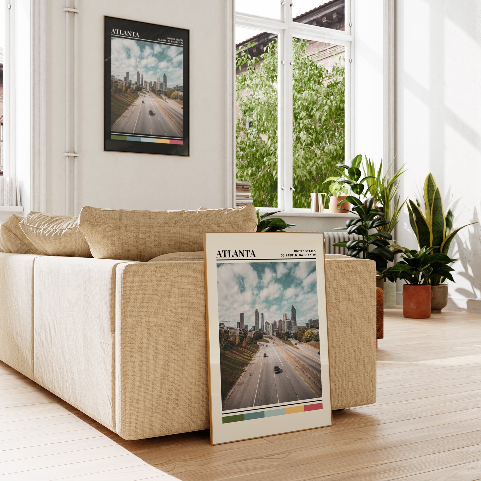 Atlanta Poster, Atlanta Print, Atlanta Art, Atlanta Travel Poster ...