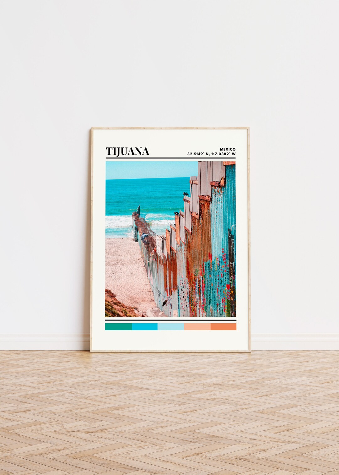 Tijuana Poster, Tijuana Print, Tijuana Art, Tijuana Travel Poster ...