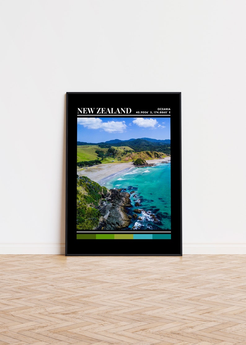 New Zealand Poster, New Zealand Print, New Zealand Art, New Zealand ...