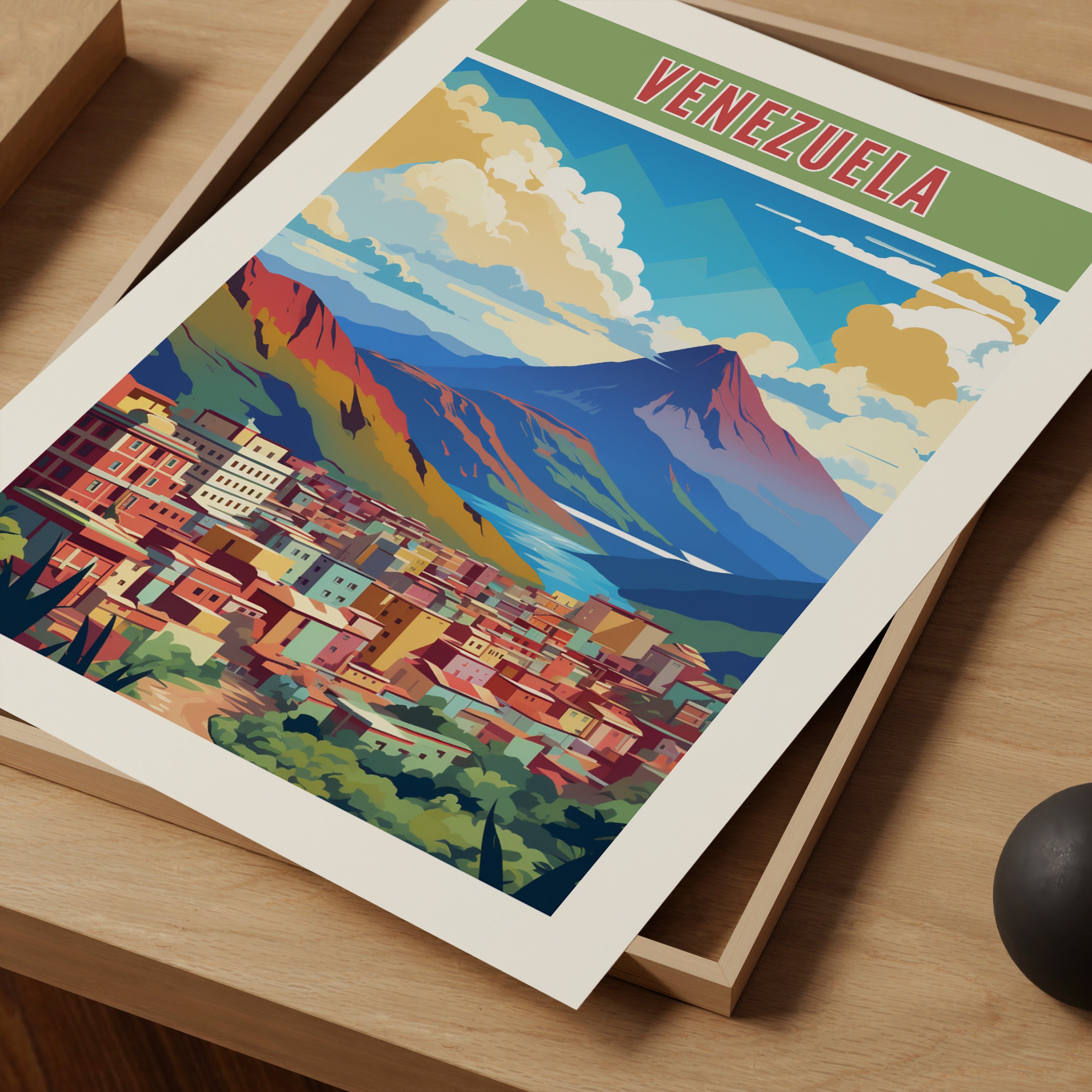 Venezuela Travel Print, Venezuela Poster, Venezuela Wall Art, Venezuela ...