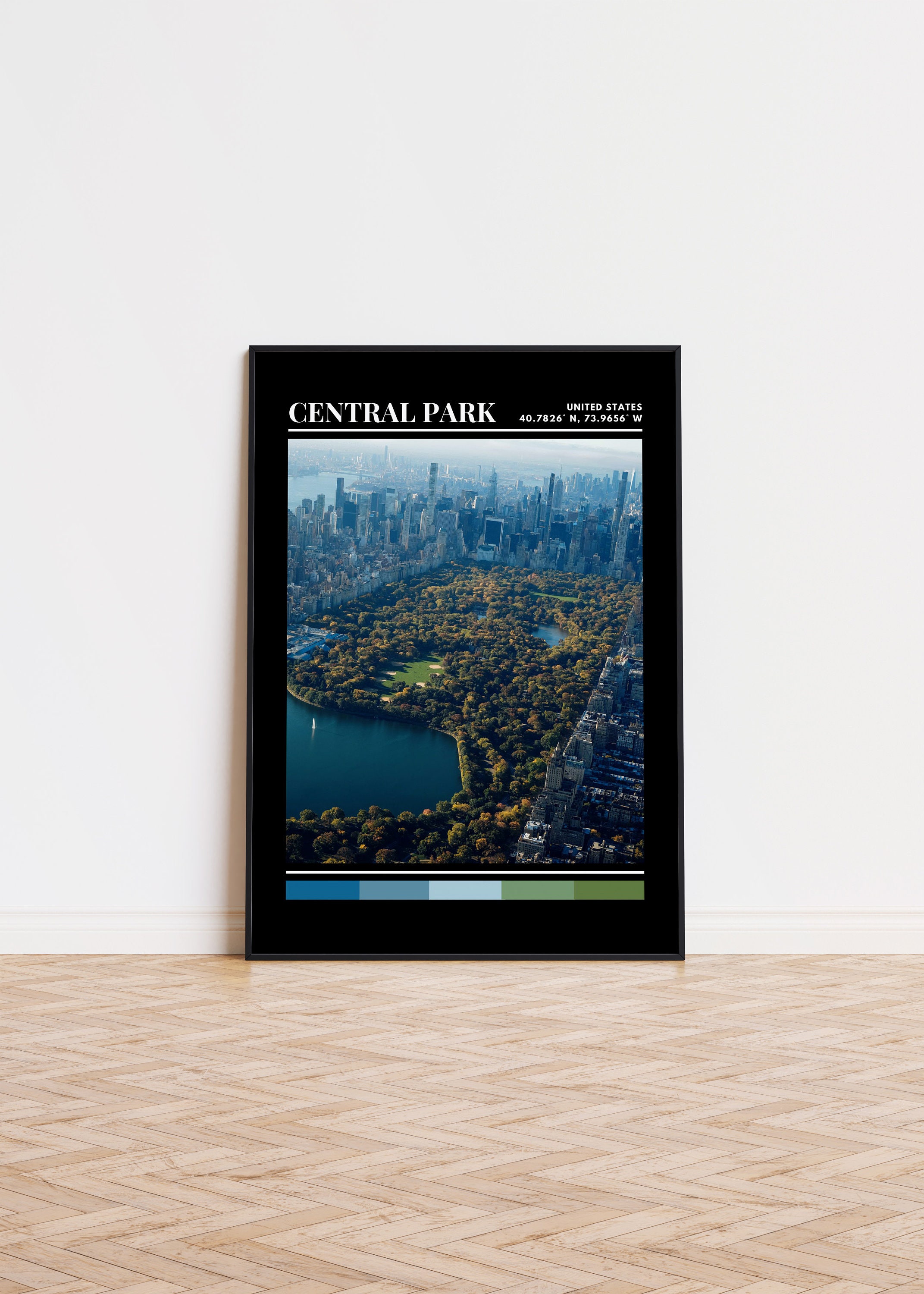 Central Park Poster, Central Park Print, Central Park Art, Central Park ...