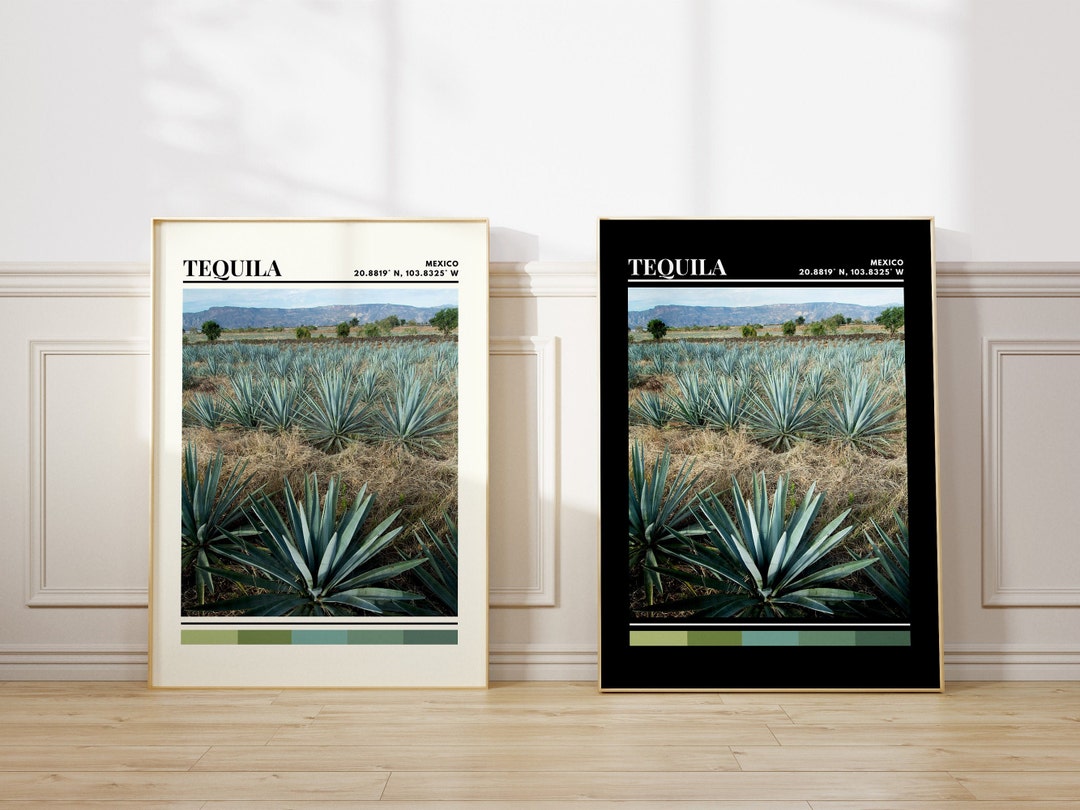 Tequila Poster Jalisco Print Jalisco Art Tequila Travel - Etsy