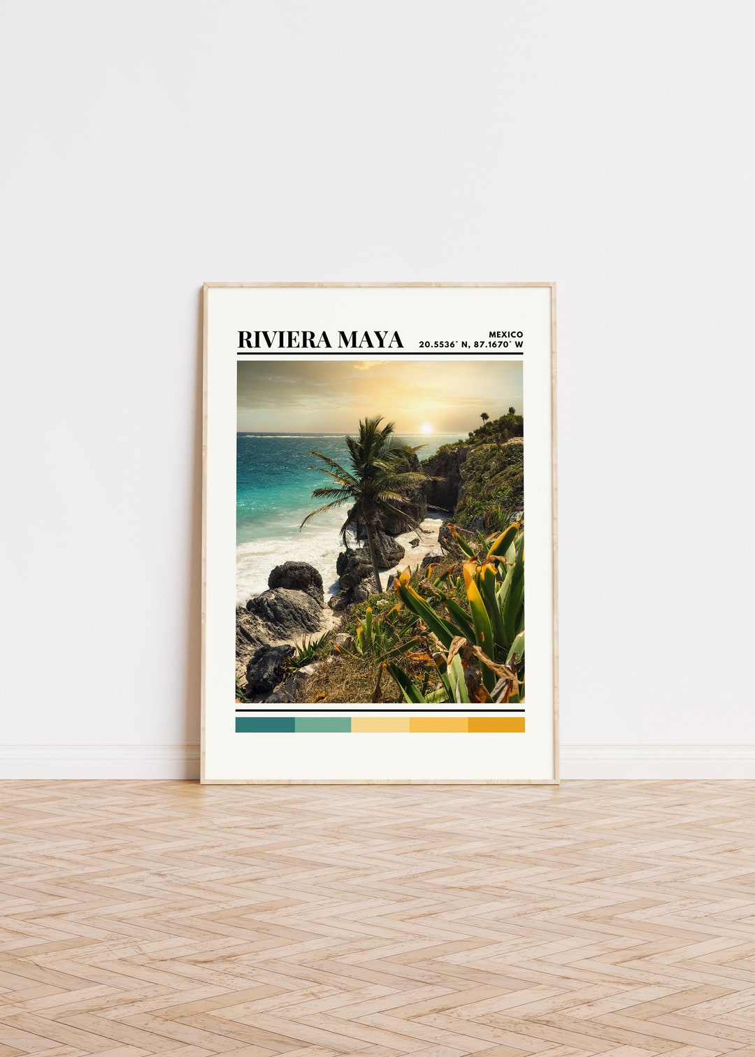 Riviera Maya Poster, Riviera Maya Print, Riviera Maya Art, Riviera Maya ...