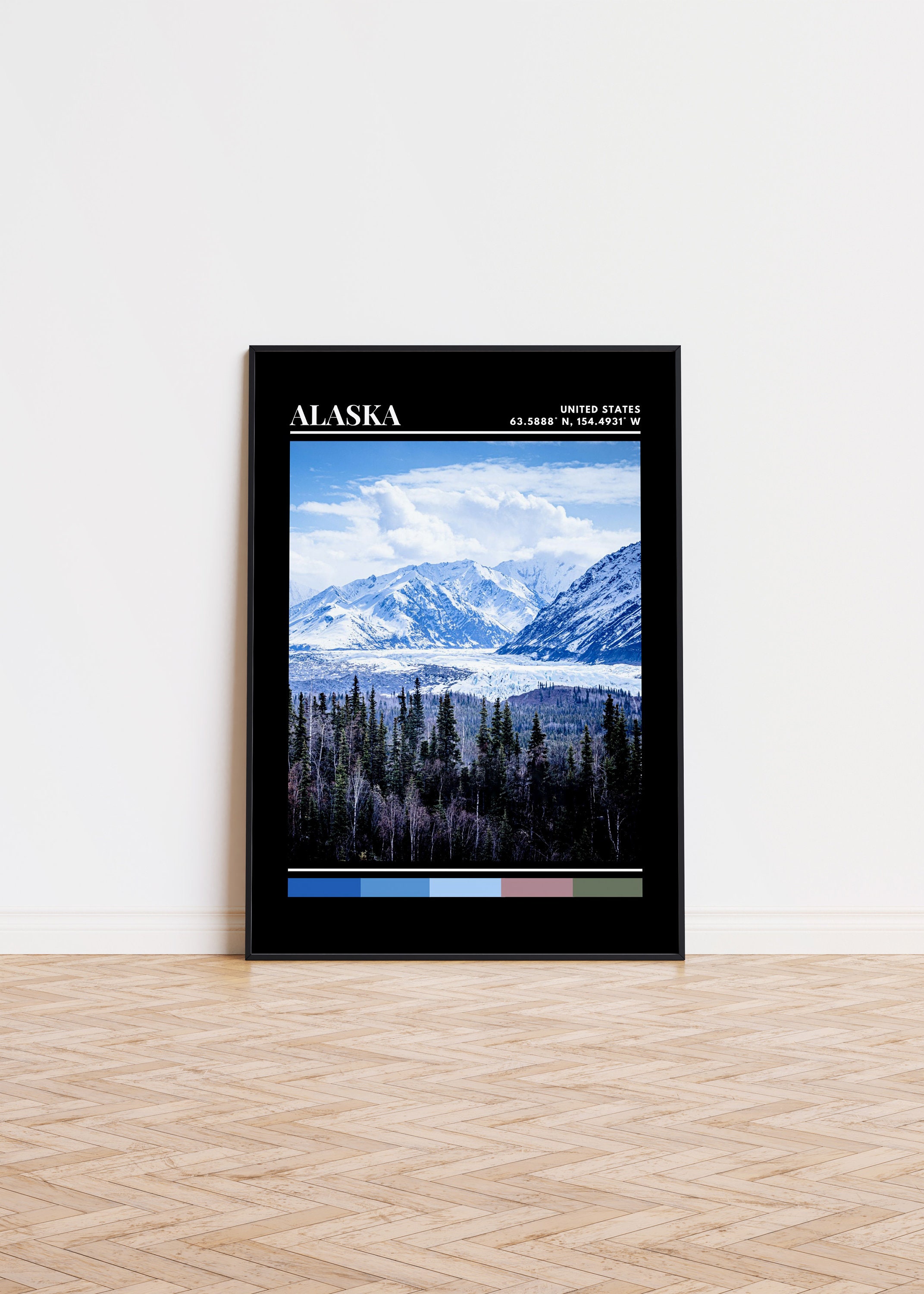 Alaska Poster, Alaska Print, Alaska Wall Art, Alaska Travel Poster ...