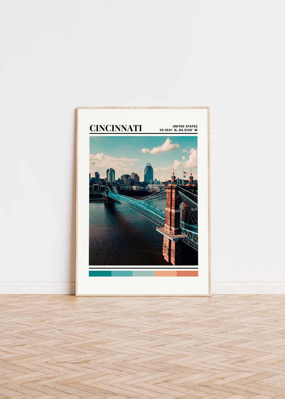 Cincinnati Poster, Cincinnati Print, Cincinnati Art, Cincinnati Travel ...