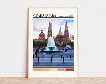 Guadalajara Mexico Jalisco Travel Wall Art Poster Print - Etsy