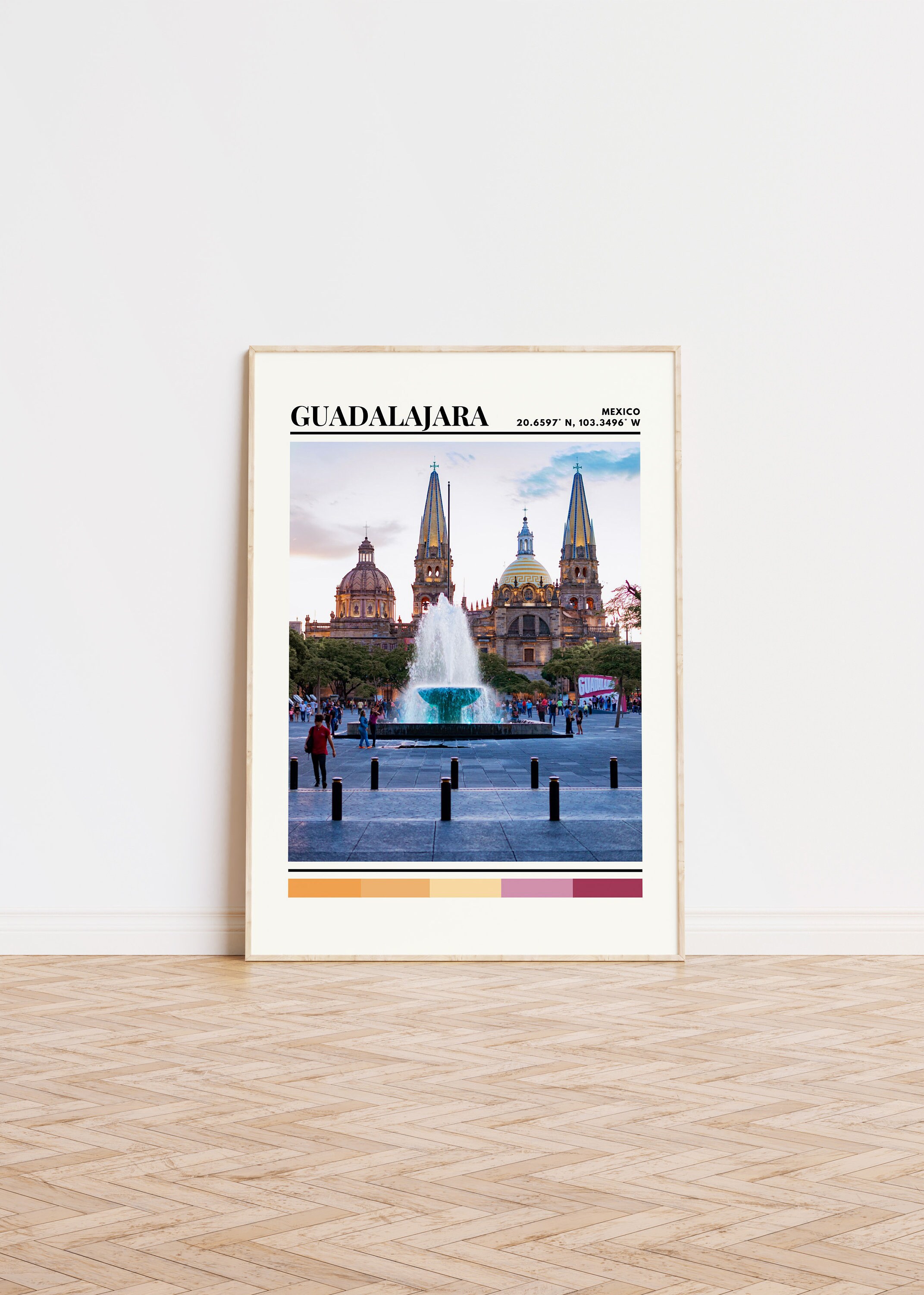 Guadalajara Print, Guadalajara Poster, Guadalajara Art, Guadalajara ...