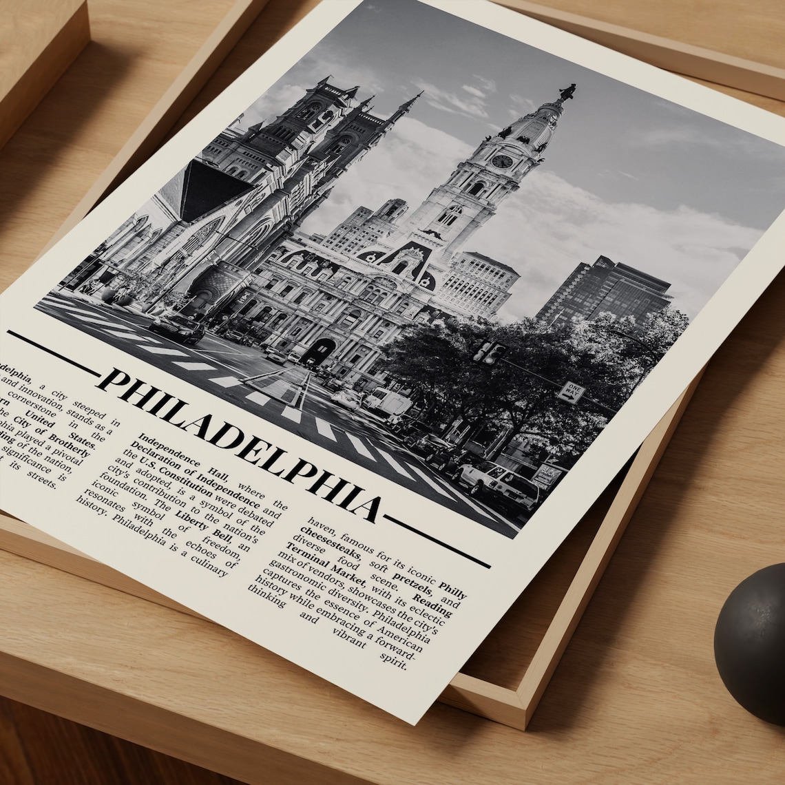 Philadelphia Black and White Poster, Philadelphia Print, Philadelphia ...