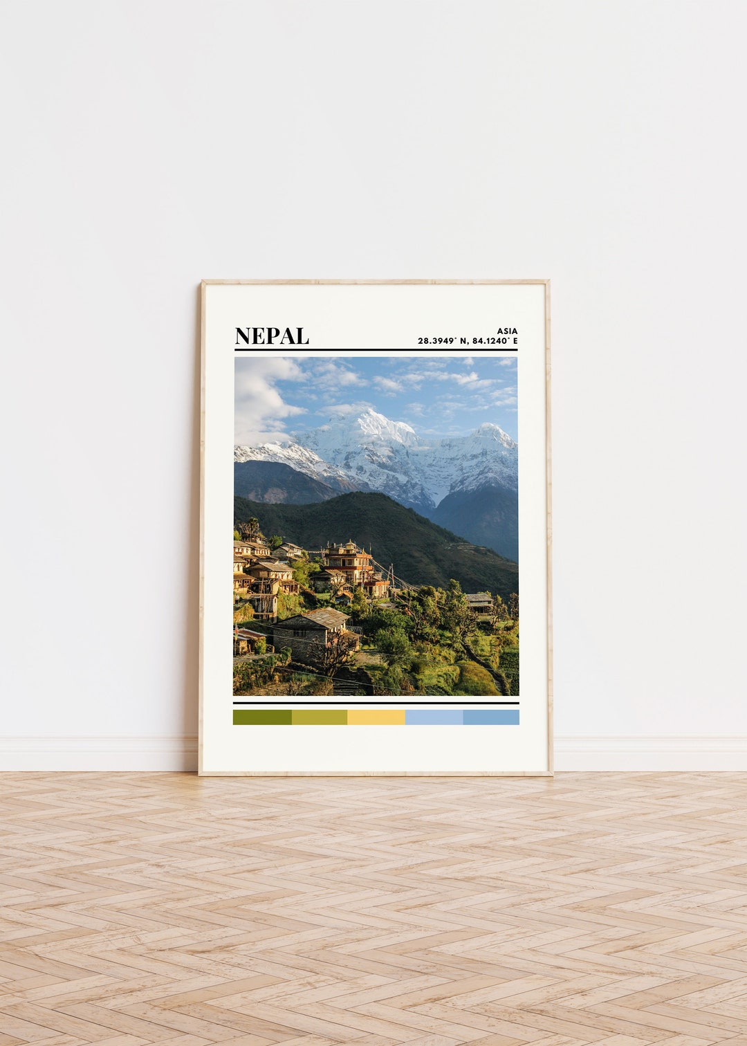 Nepal Poster, Nepal Print, Nepal Art, Nepal Travel Poster, Nepal Wall ...