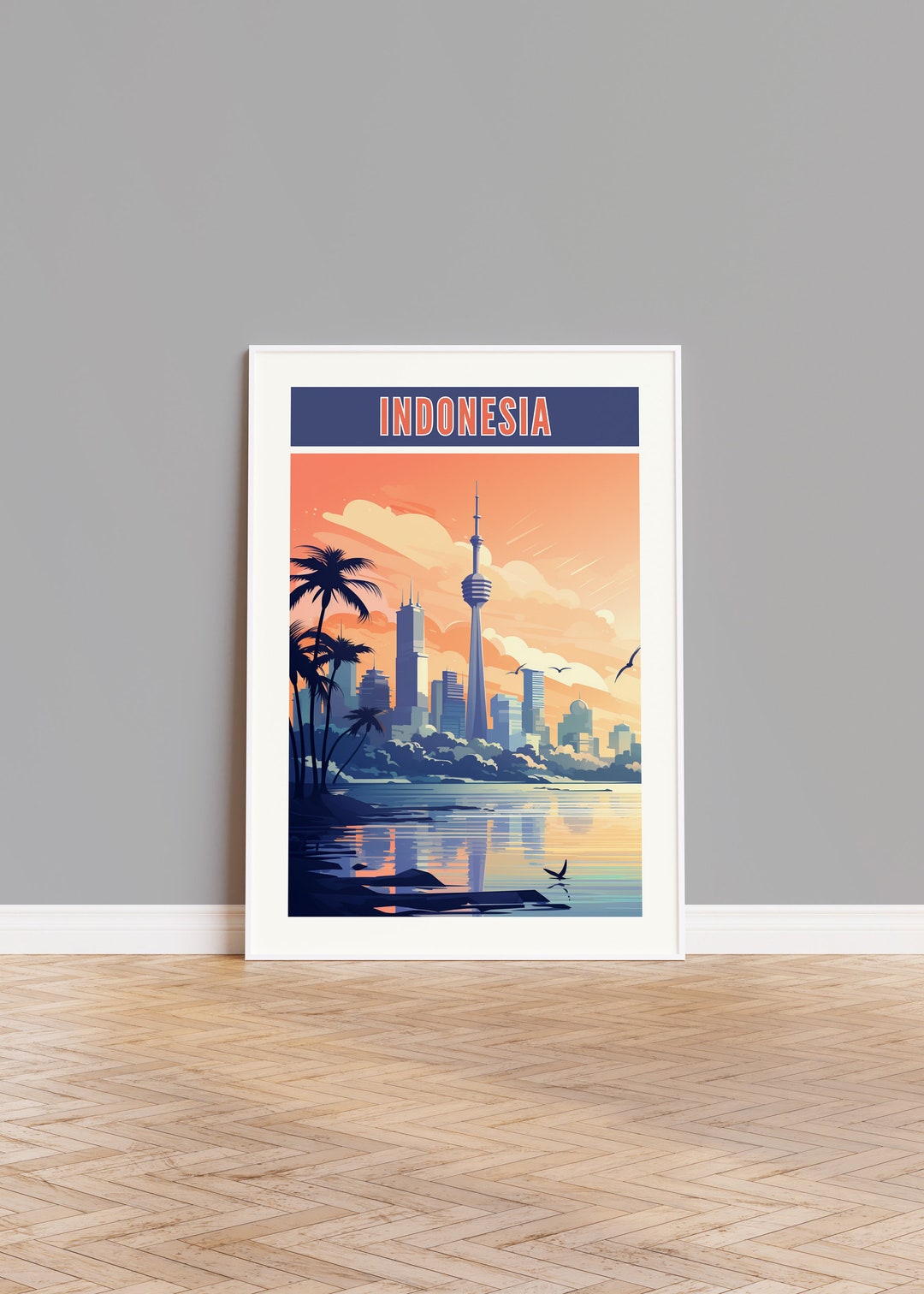 Indonesia Travel Poster, Indonesia Print, Indonesia Wall Art, Indonesia ...