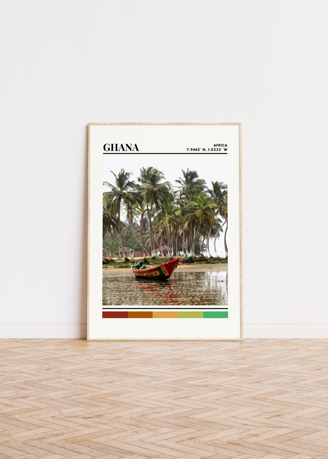 Ghana Poster, Ghana Print, Ghana Art, Ghana Travel Poster, Ghana Wall ...