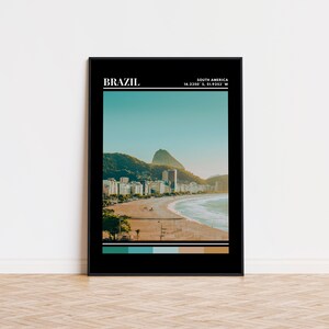 Brazil Poster, Brazil Print, Brazil Art, Brazil Travel Poster, Brazil ...