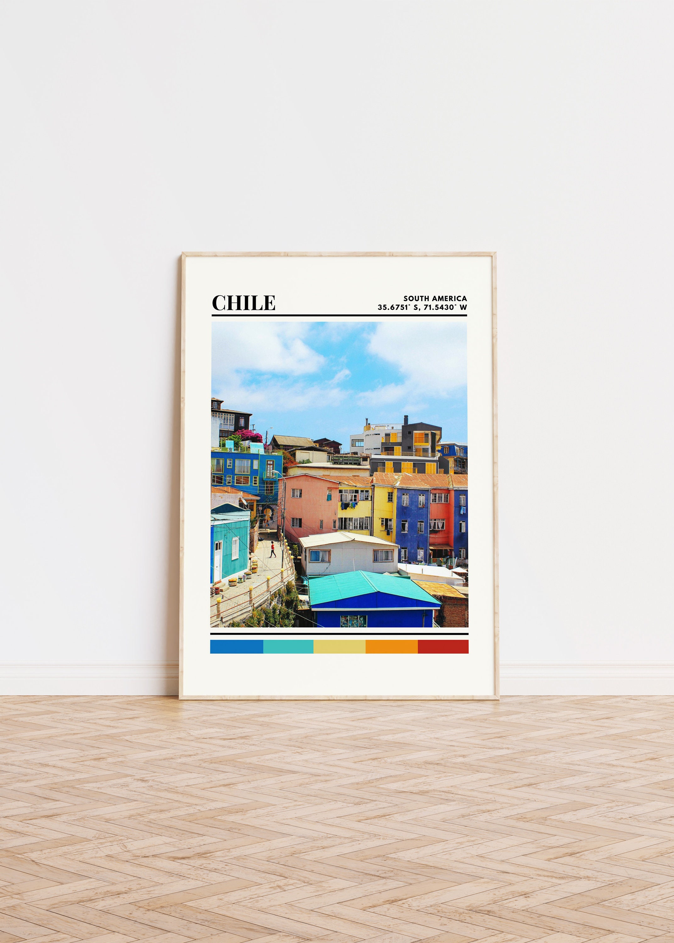 Chile Print, Chile Poster, Chile Art, Chile Travel Poster, Chile Home ...