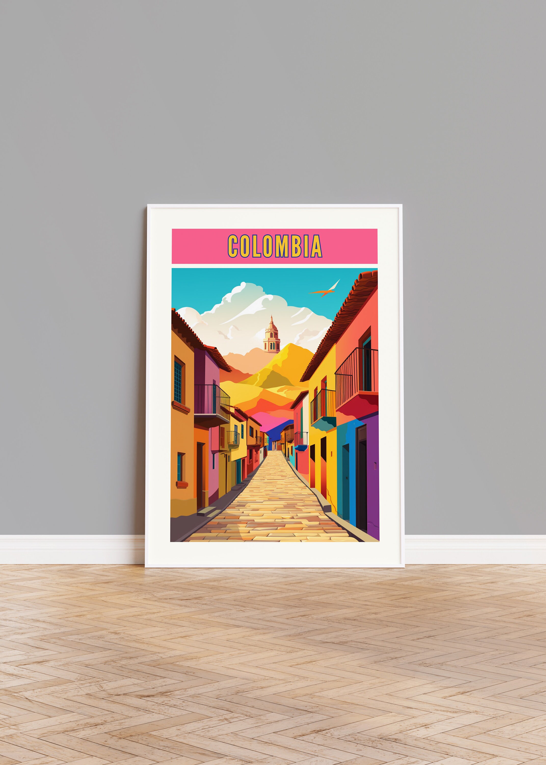 Colombia Travel Poster Colombia Print Colombia Wall Art - Etsy