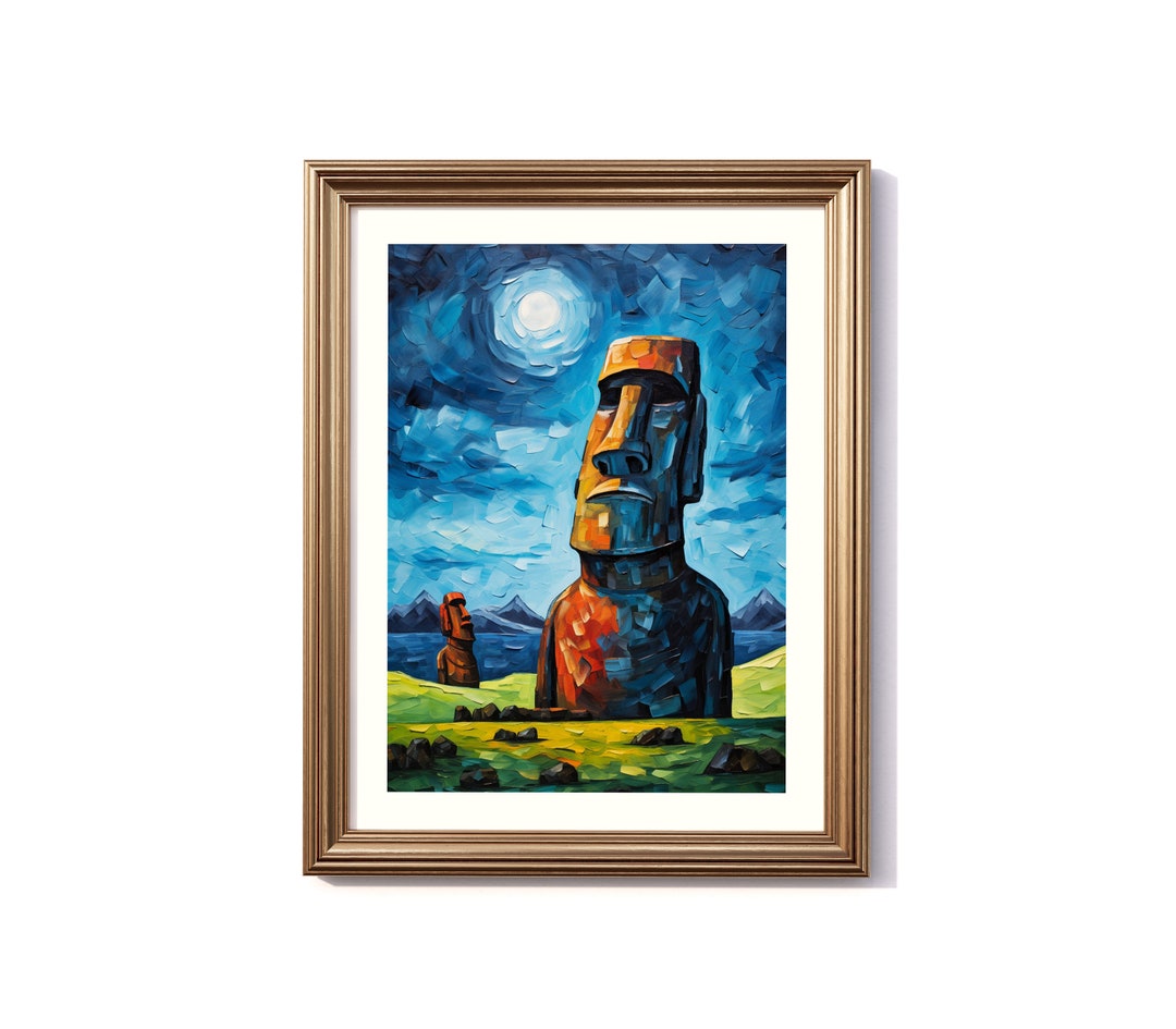 Chile Van Gogh-inspired Digital Painting, Chile Travel Print, Chile ...
