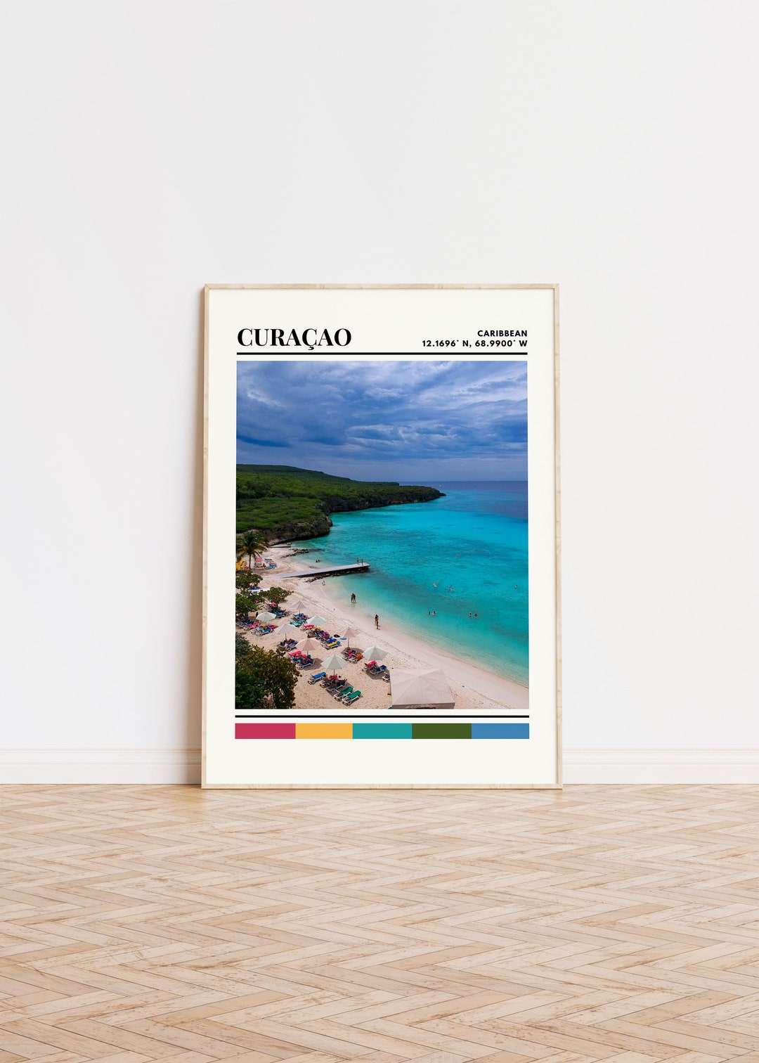 Curaçao Poster, Curaçao Print, Curaçao Art, Curacao Travel Poster ...